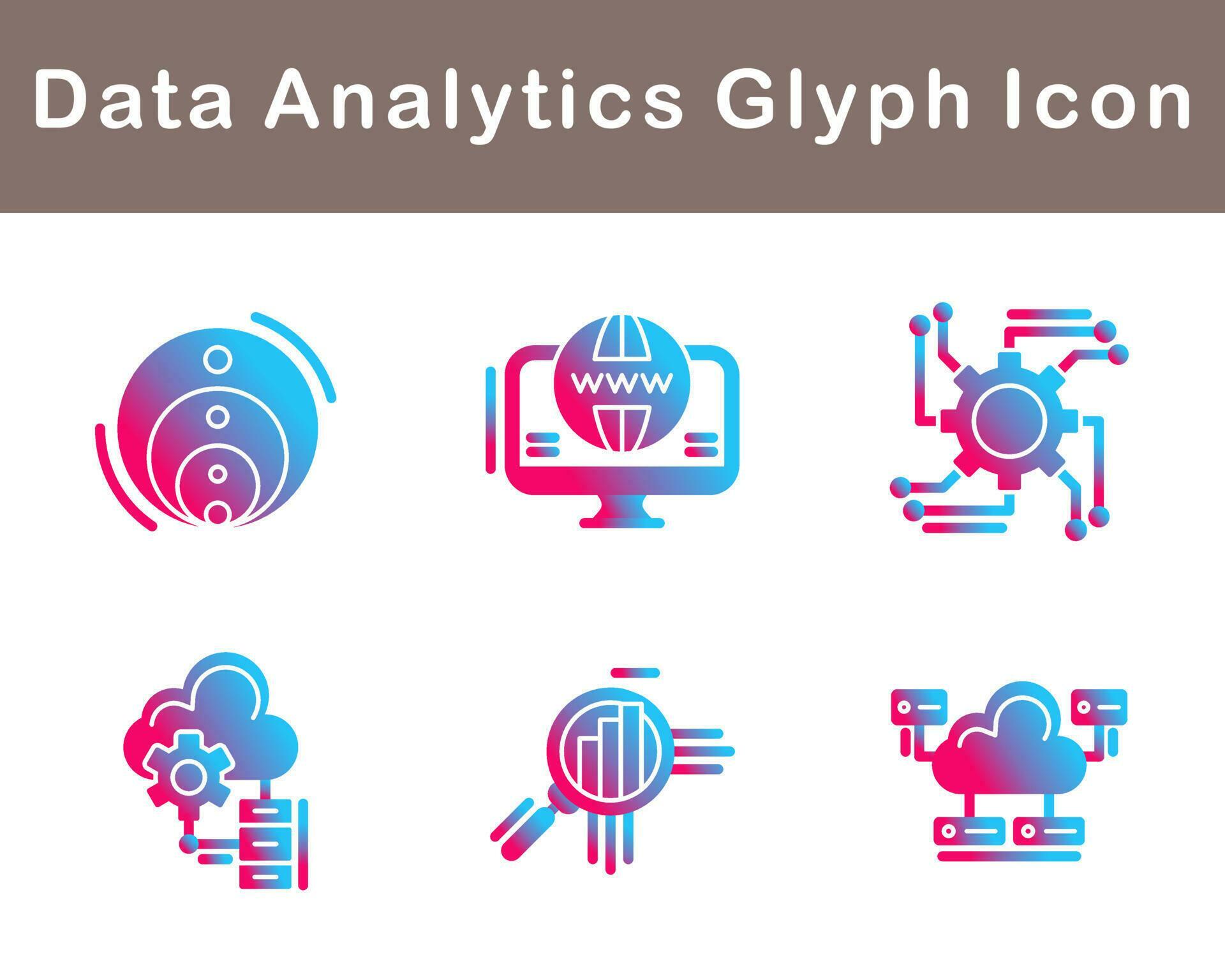 Data Analytics Vector Icon Set 20647926 Vector Art at Vecteezy