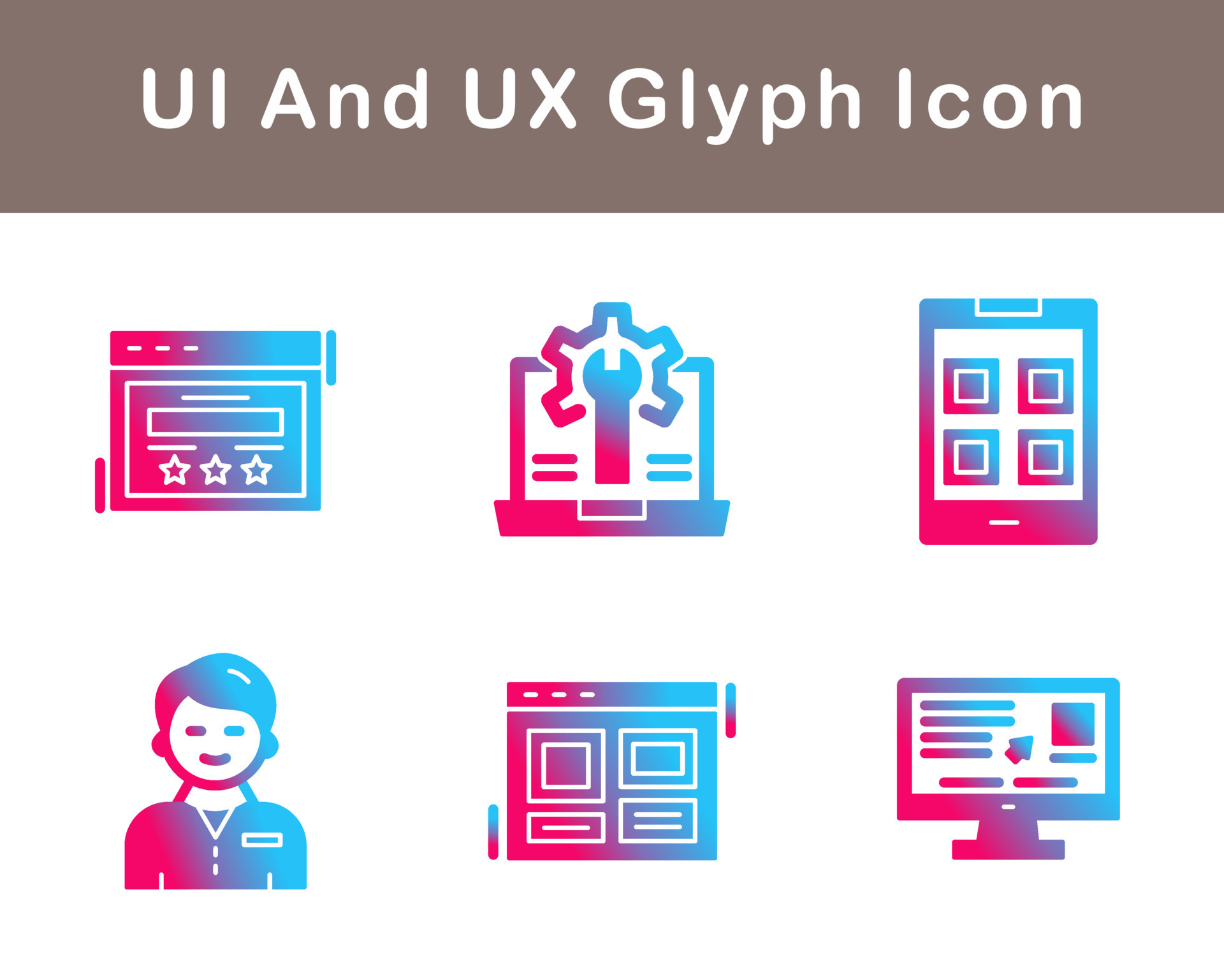 UI And UX Vector Icon Set 20647928 Vector Art at Vecteezy