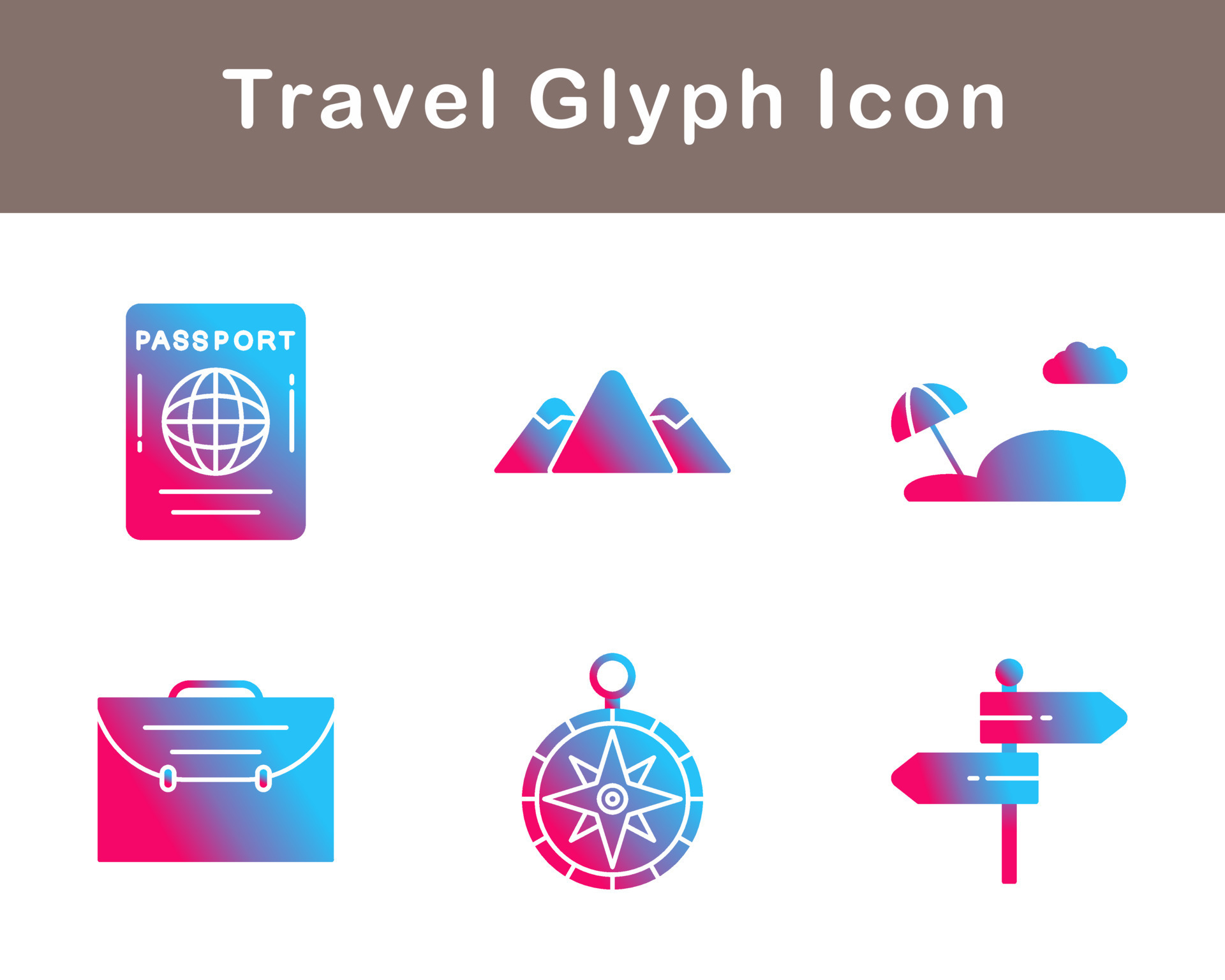 Travel Vector Icon Set 20647963 Vector Art At Vecteezy