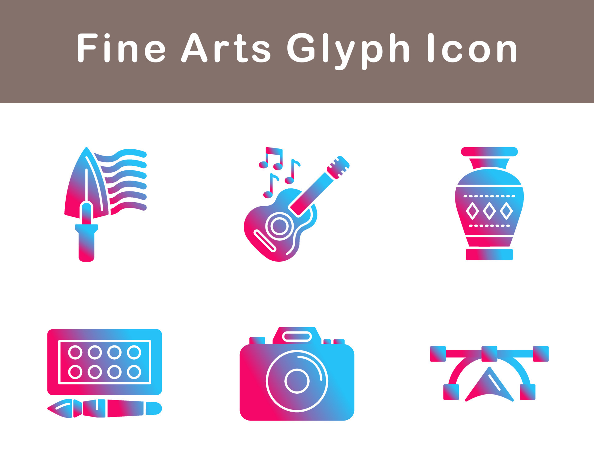 Fine Arts Vector Icon Set 20647968 Vector Art at Vecteezy