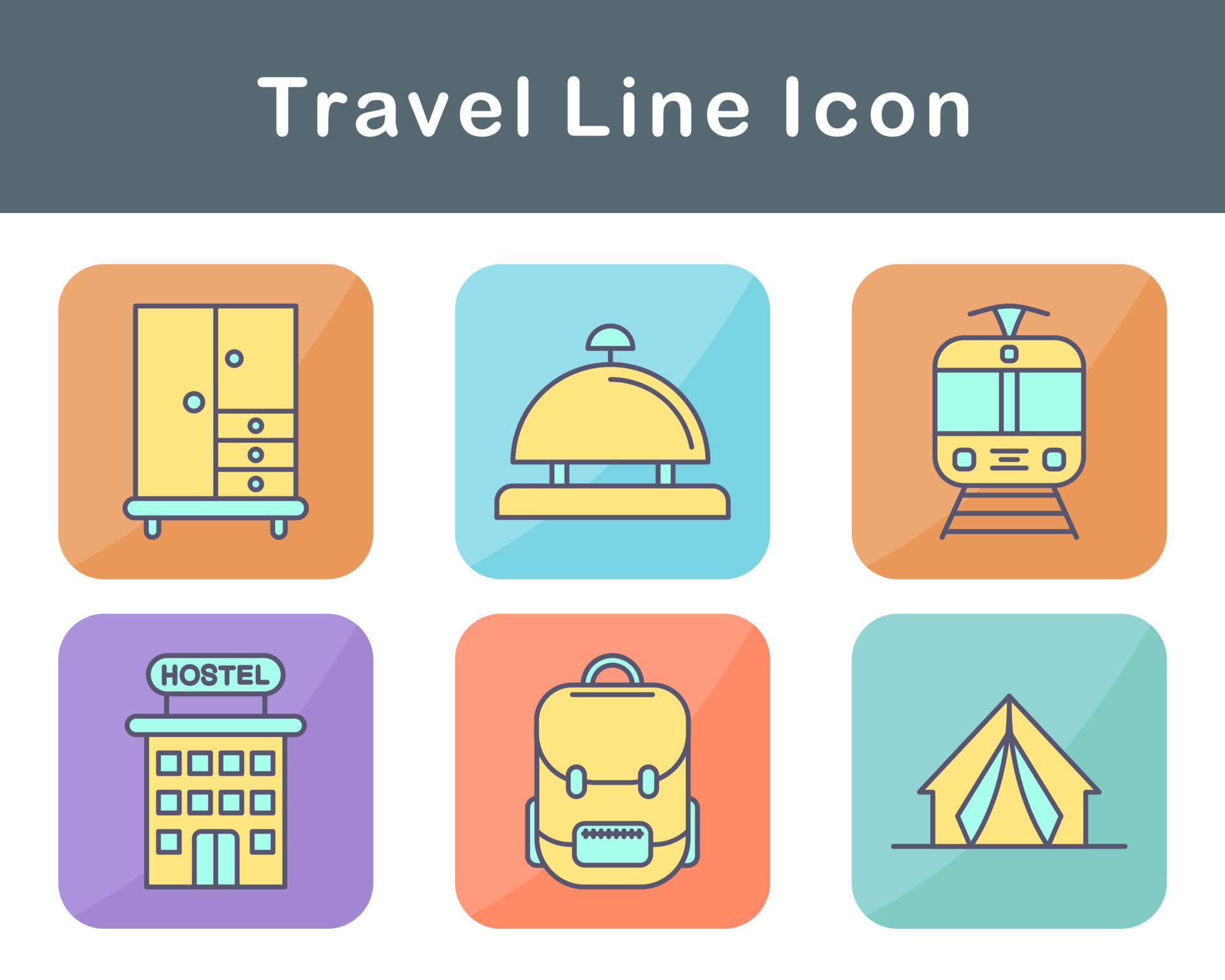 Travel Vector Icon Set 20648024 Vector Art At Vecteezy