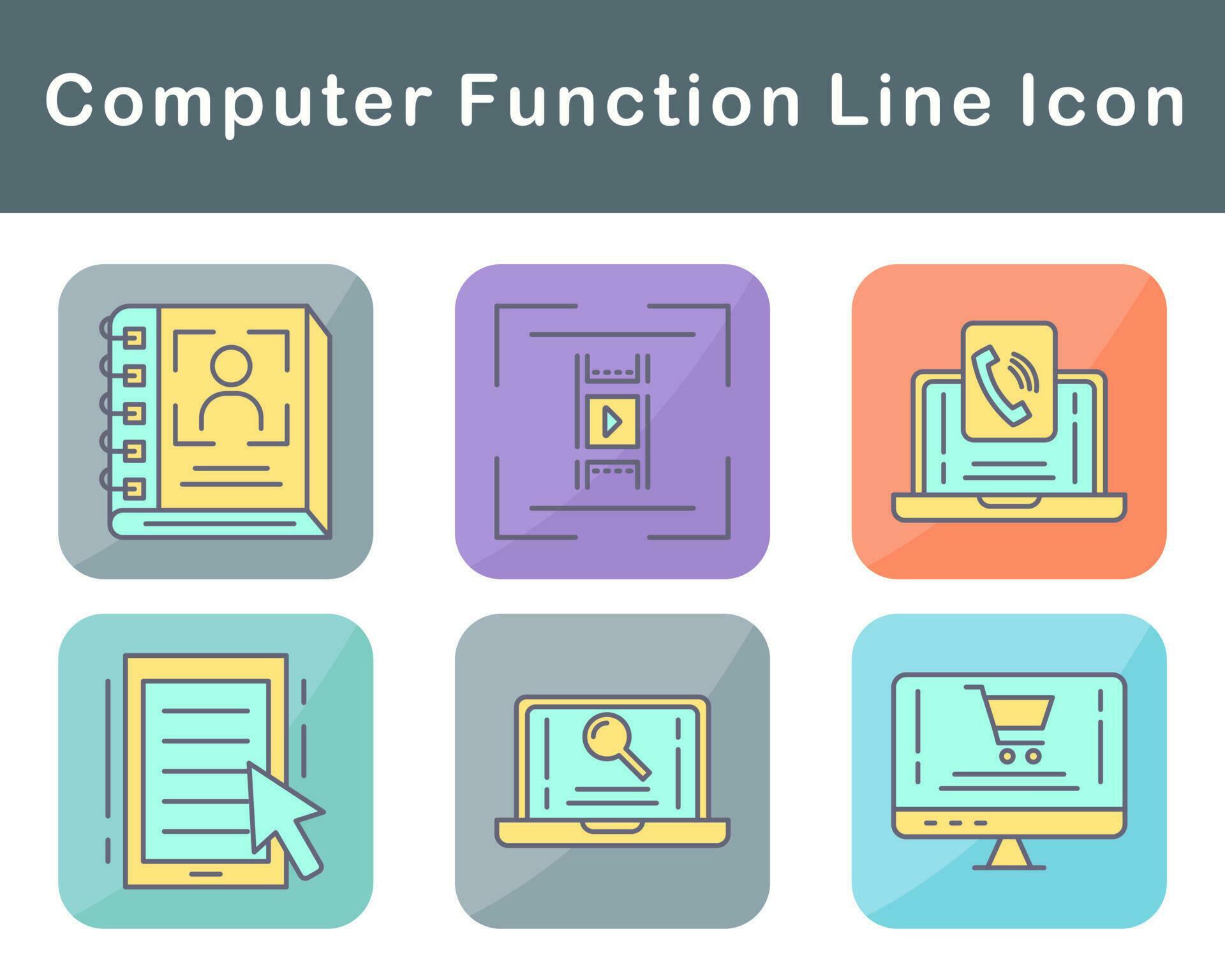 Computer Function Vector Icon Set 20648059 Vector Art at Vecteezy
