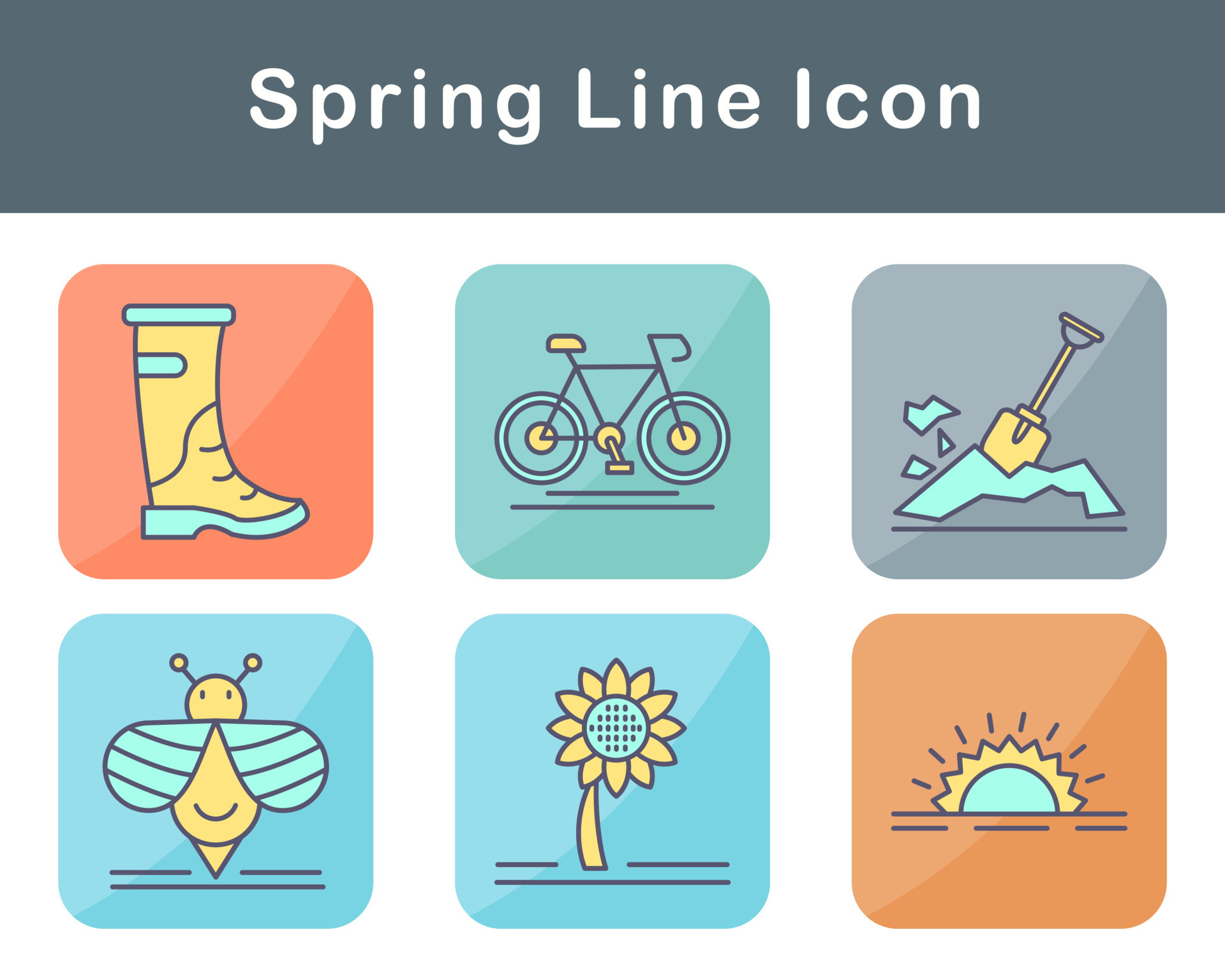 Spring Vector Icon Set 20648064 Vector Art at Vecteezy