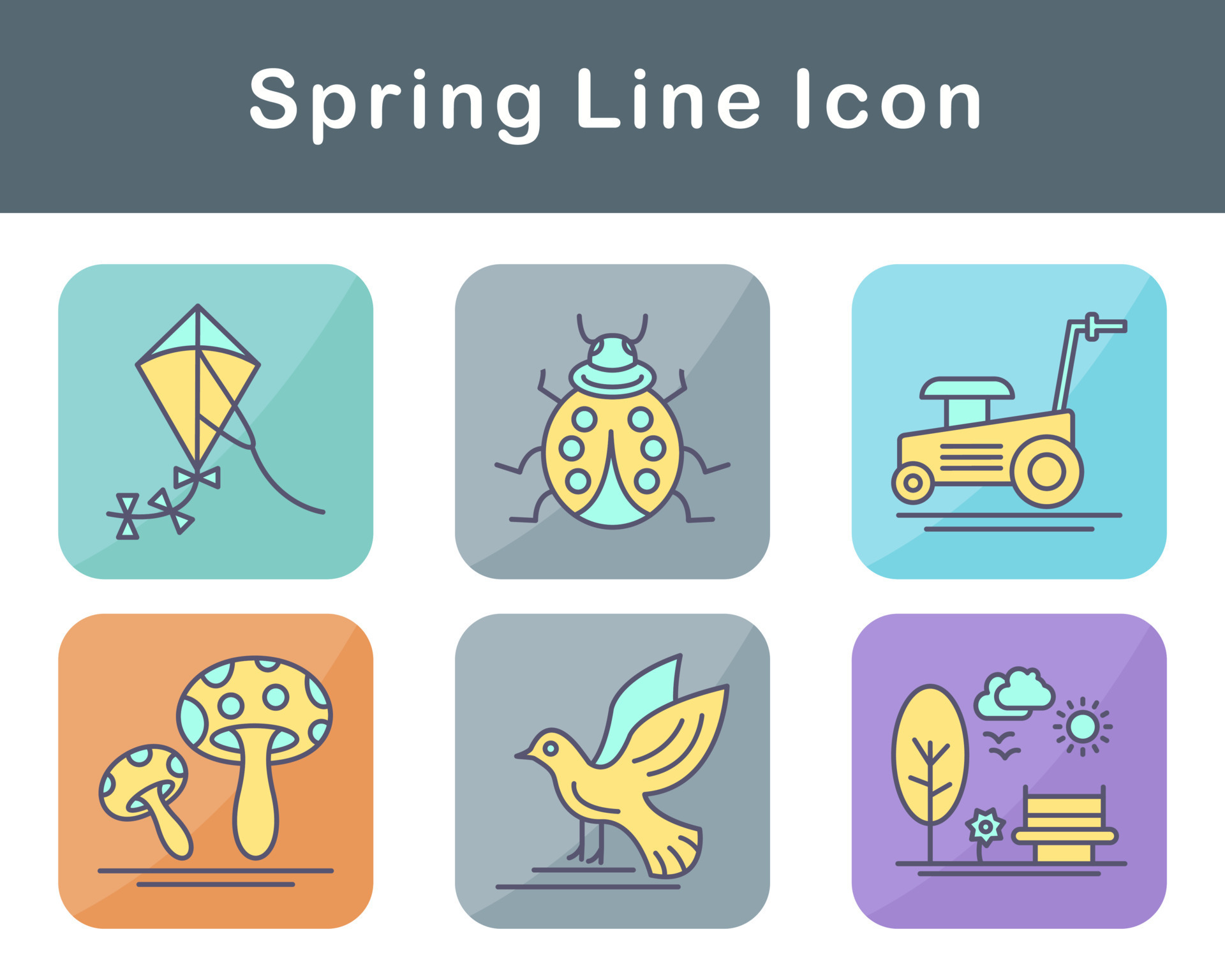Spring Vector Icon Set 20648066 Vector Art at Vecteezy