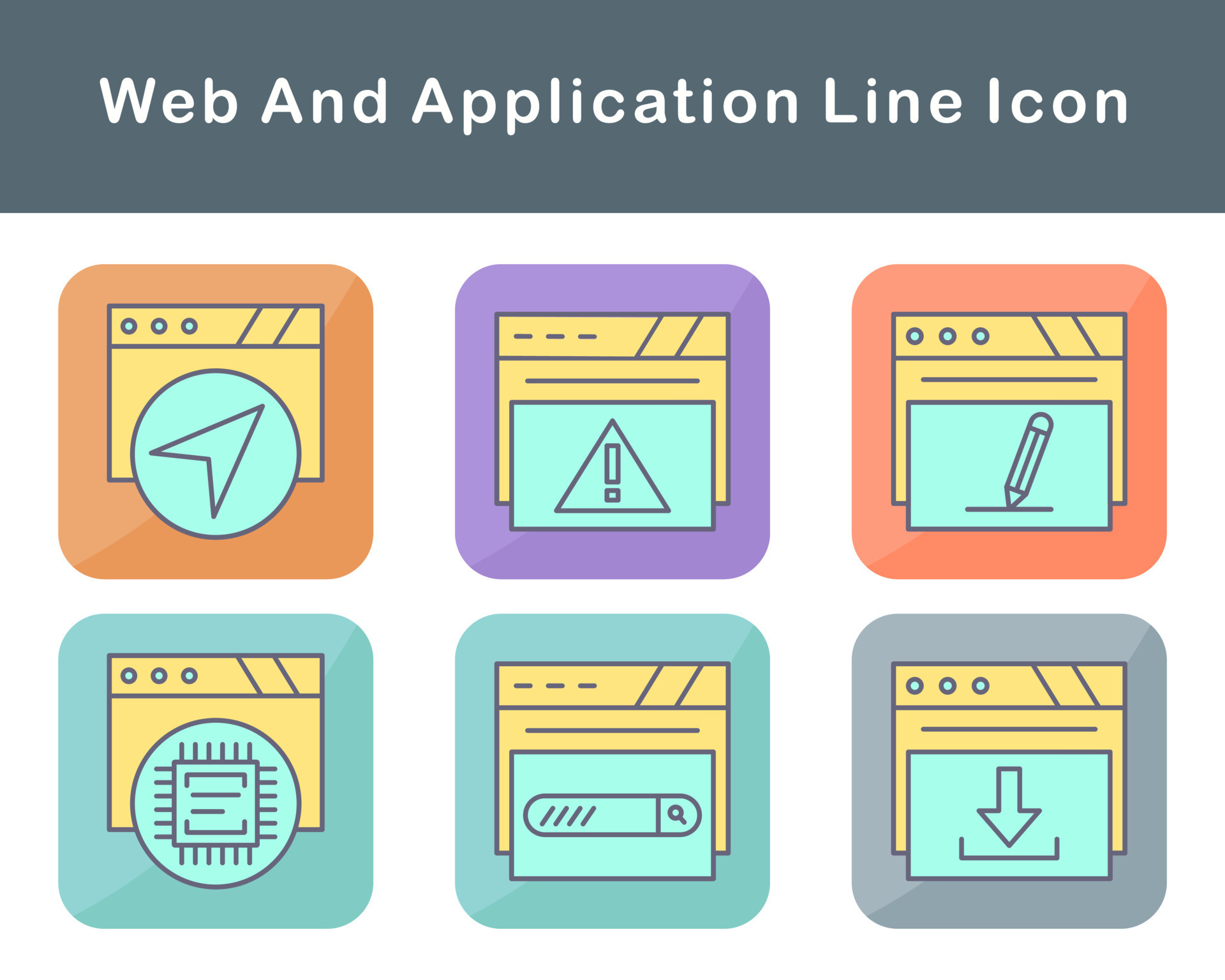 Web And Application Vector Icon Set 20648210 Vector Art at Vecteezy
