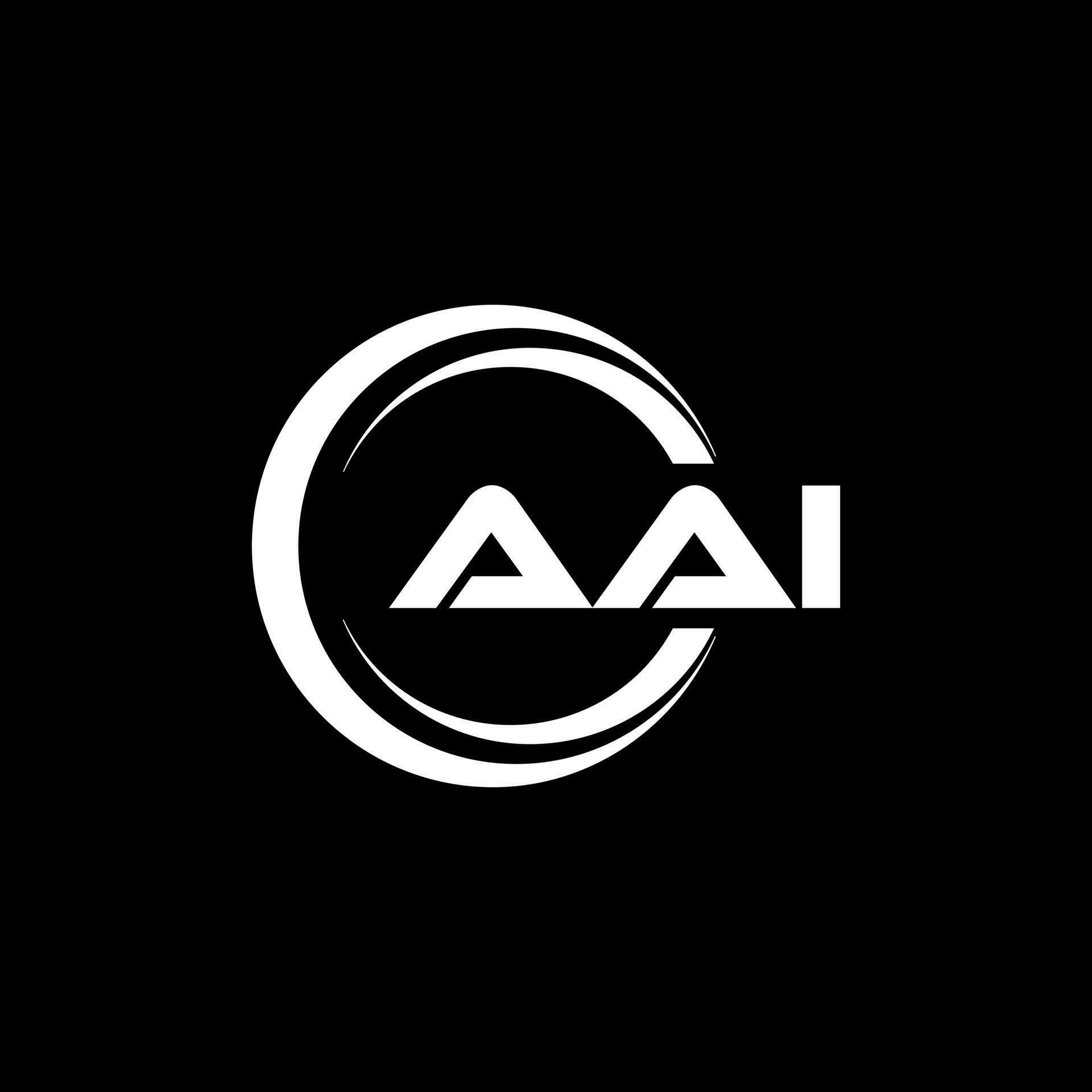 AAI letter logo design in illustration. Vector logo, calligraphy designs for logo, Poster ...