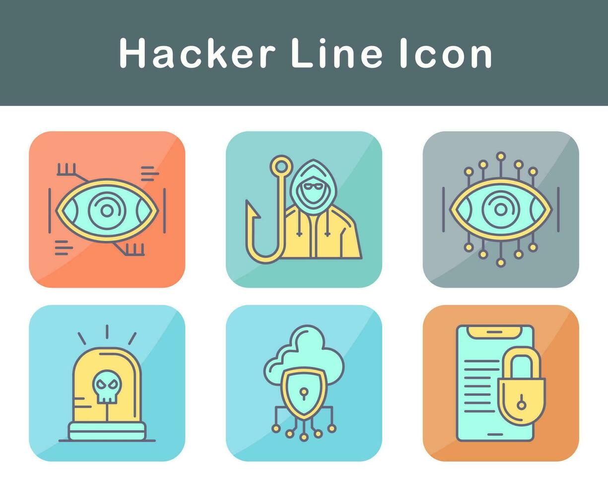 Hacker Vector Icon Set 20649701 Vector Art at Vecteezy