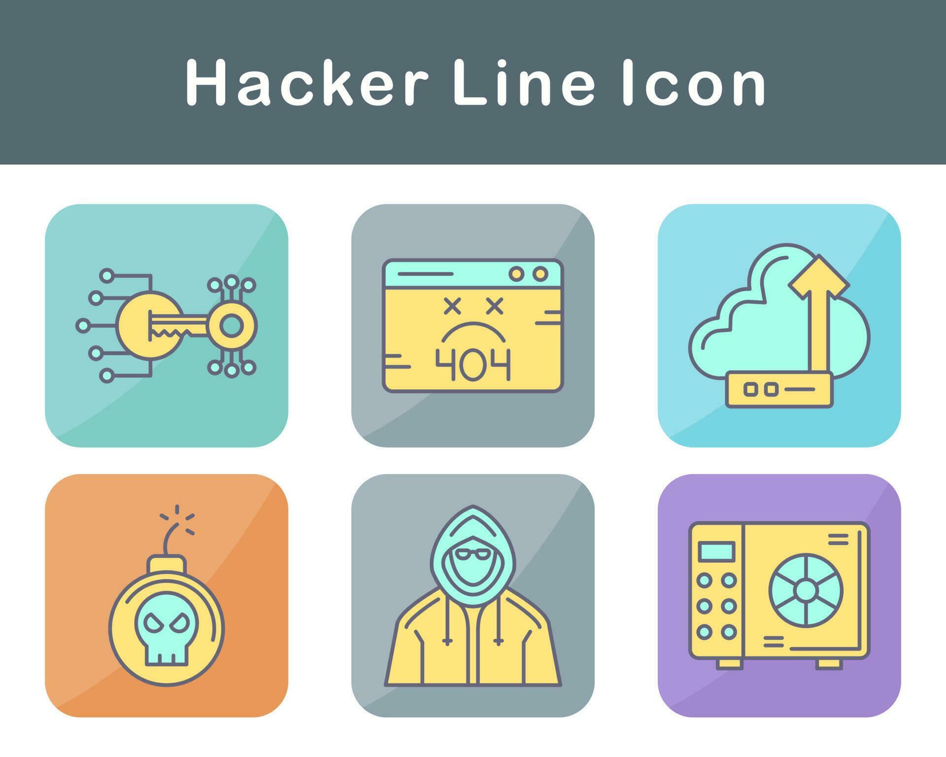 Hacker Vector Icon Set 20649703 Vector Art at Vecteezy