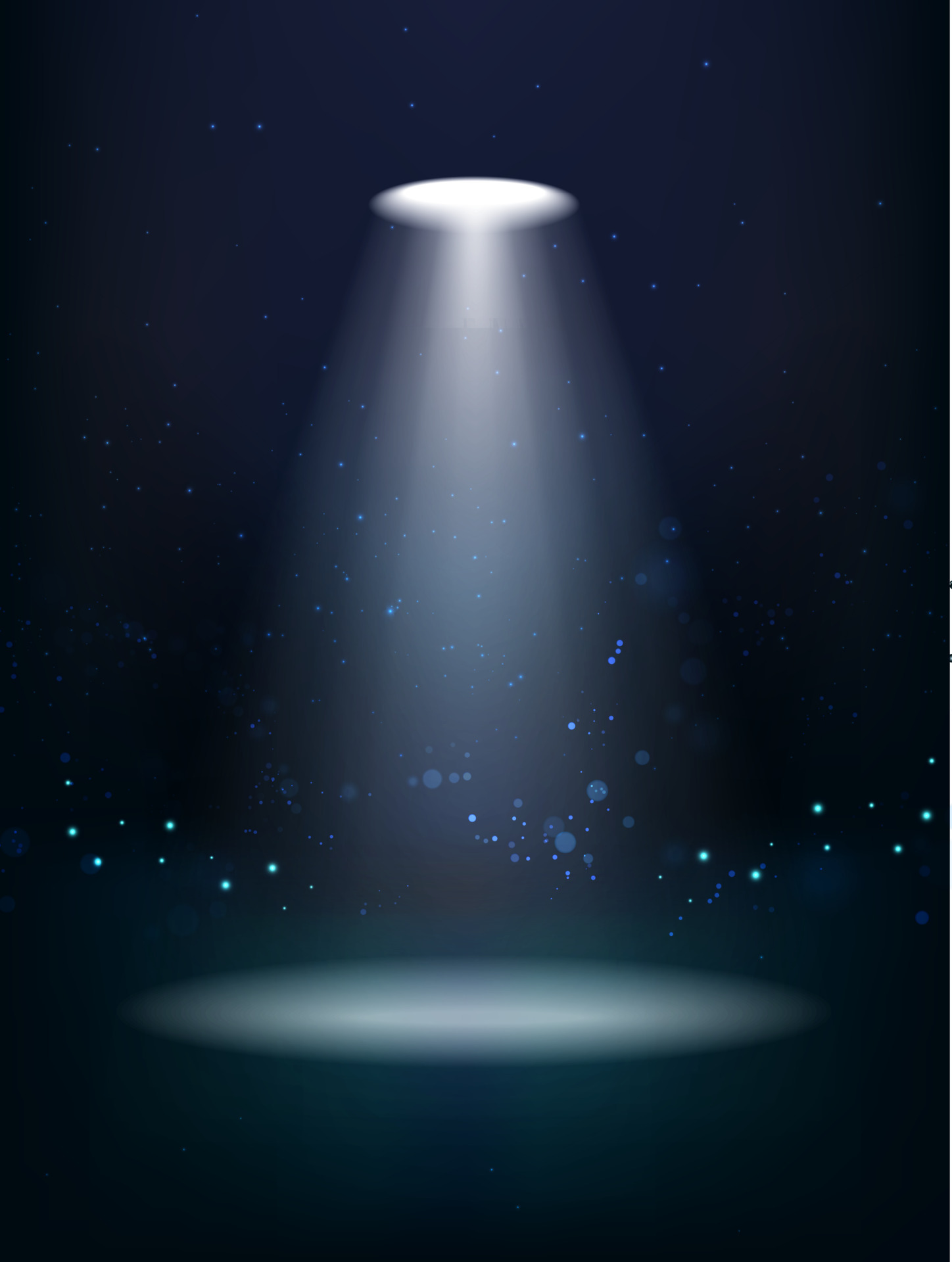 3d realistic vector light effect. Illuminated spotlight from lamp on ...