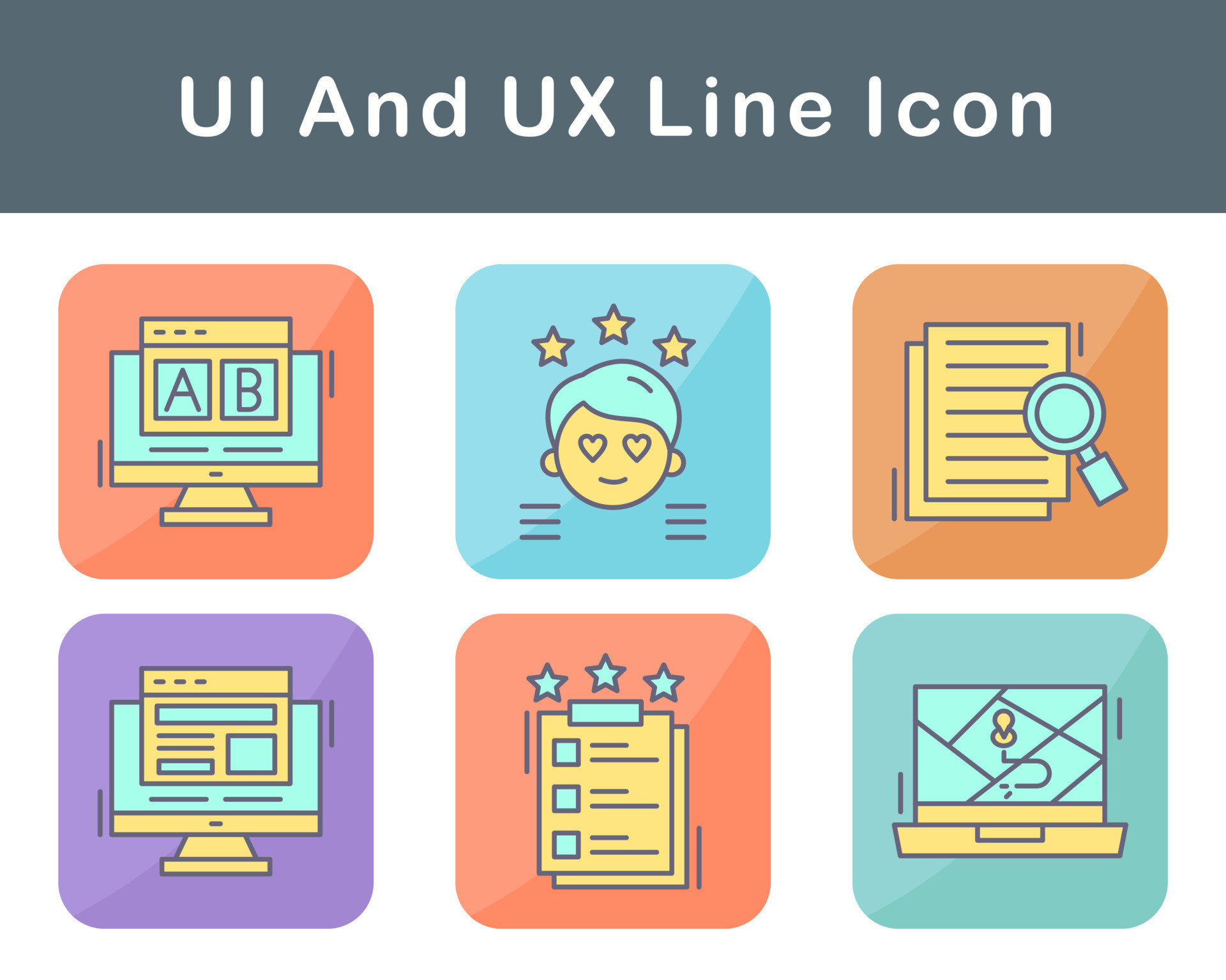 UI And UX Vector Icon Set 20650304 Vector Art at Vecteezy