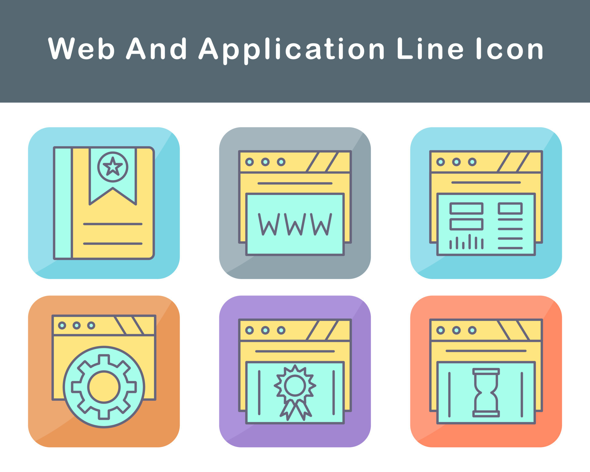 Web And Application Vector Icon Set 20650314 Vector Art at Vecteezy