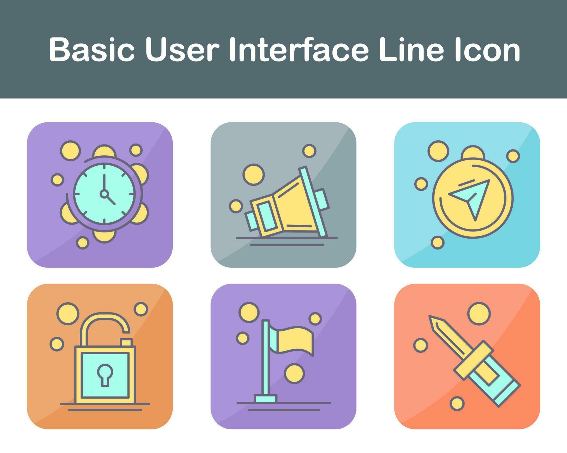 Basic User Interface Vector Icon Set 20650341 Vector Art at Vecteezy