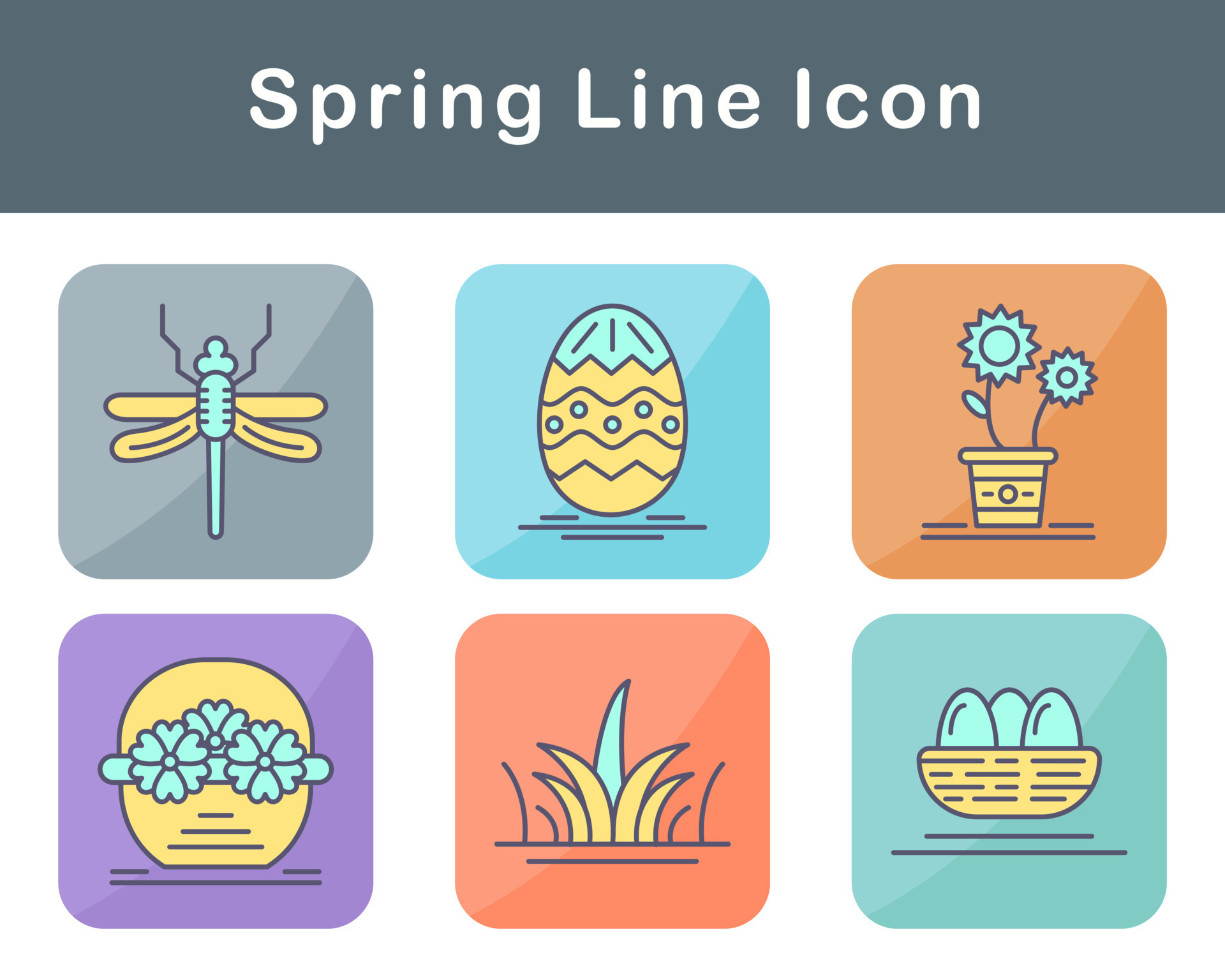 Spring Vector Icon Set 20650576 Vector Art at Vecteezy