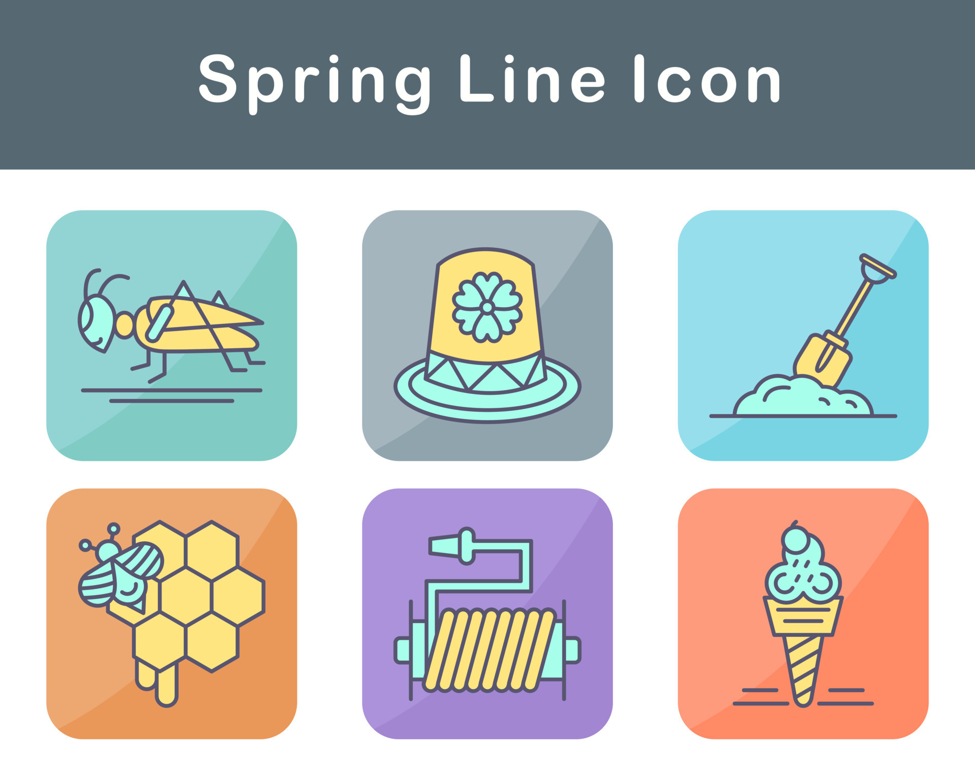 Spring Vector Icon Set 20650586 Vector Art at Vecteezy