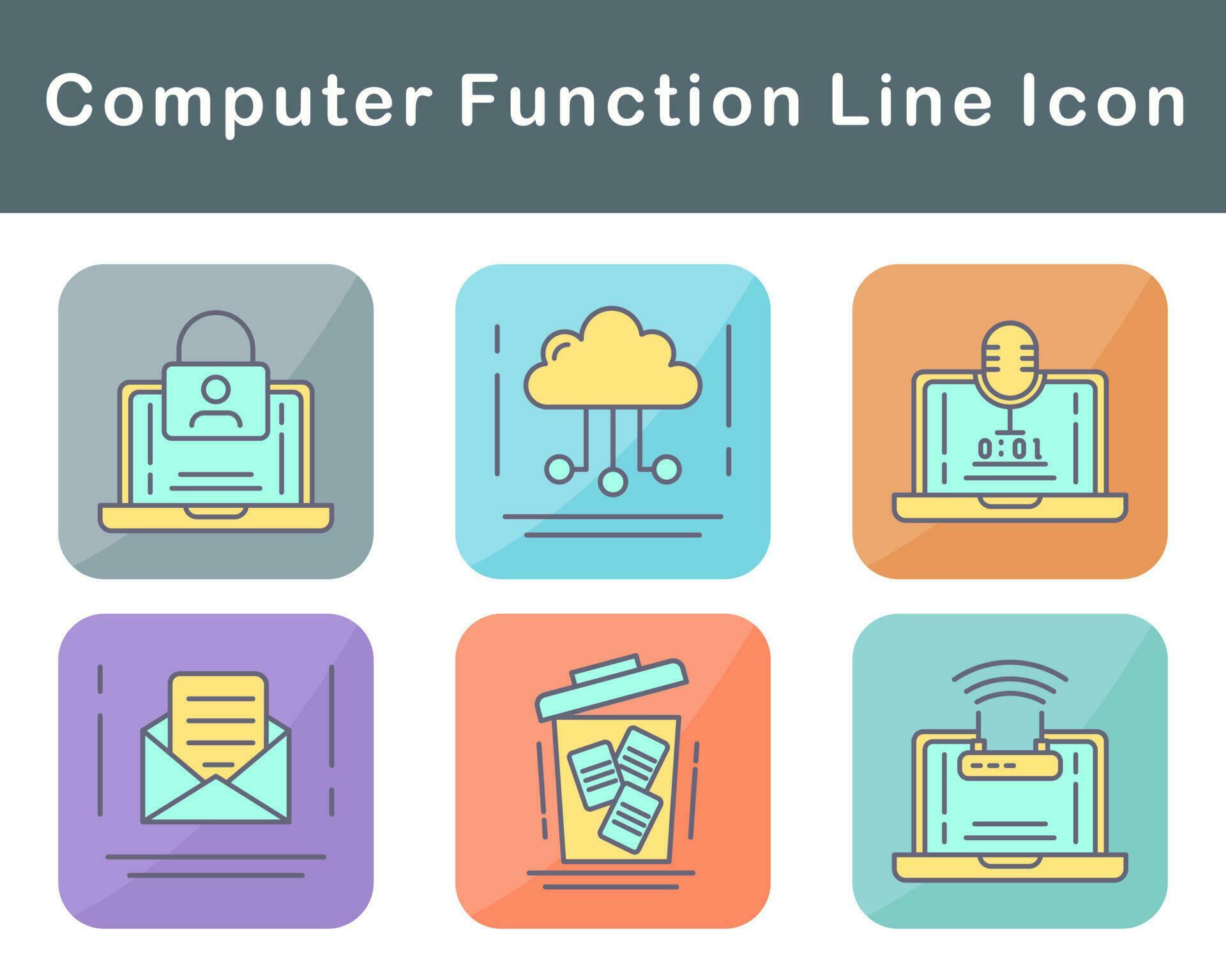 Computer Function Vector Icon Set 20650597 Vector Art at Vecteezy