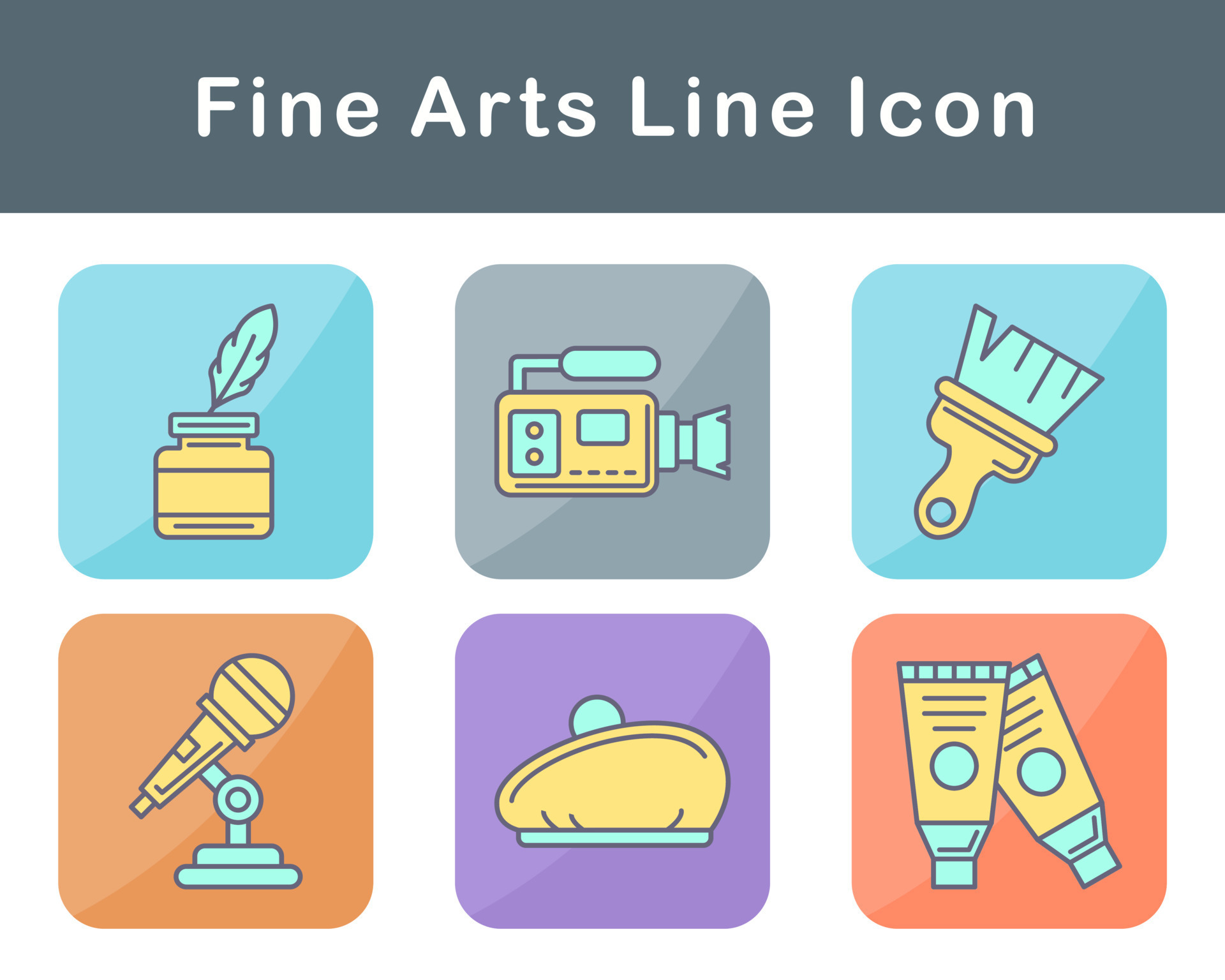 Fine Arts Vector Icon Set 20650759 Vector Art at Vecteezy