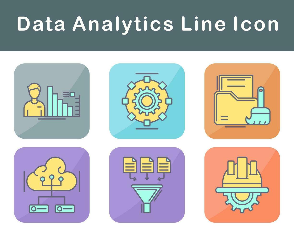 Data Analytics Vector Icon Set 20650772 Vector Art at Vecteezy