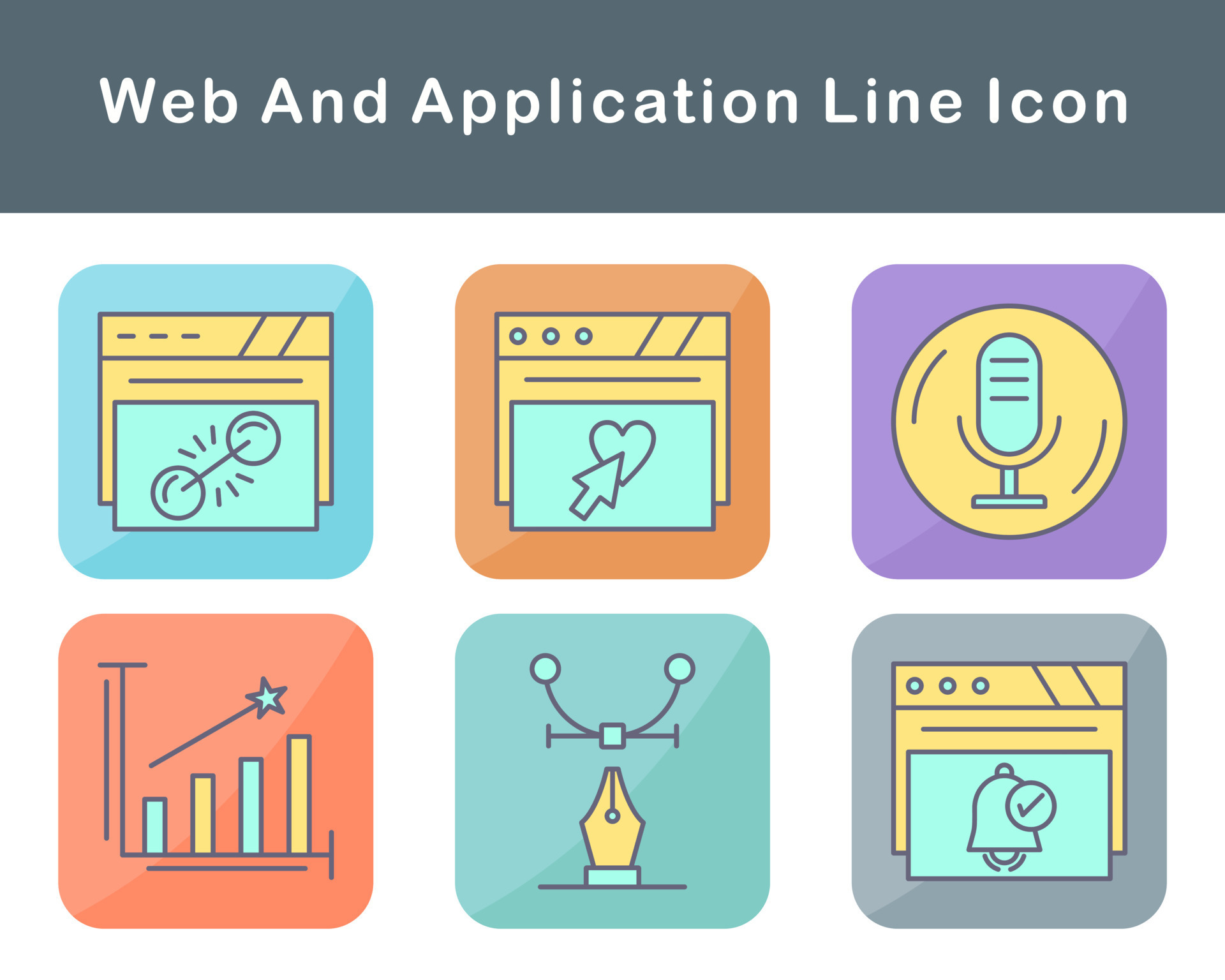 Web And Application Vector Icon Set 20650784 Vector Art at Vecteezy