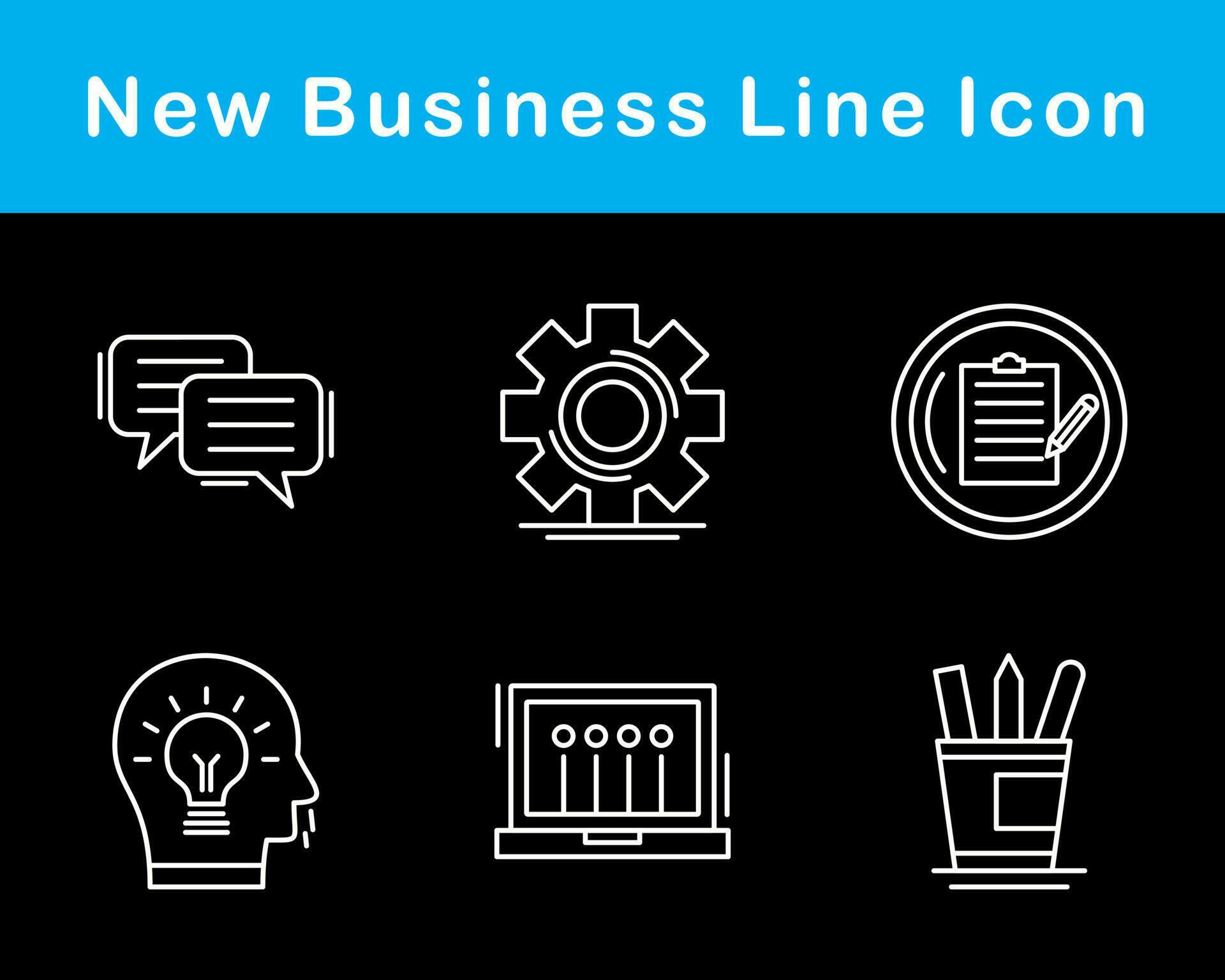 New Business Vector Icon Set 20651003 Vector Art at Vecteezy