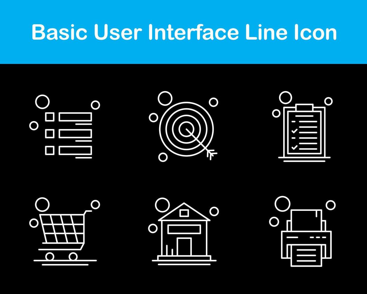 Basic User Interface Vector Icon Set 20651244 Vector Art at Vecteezy