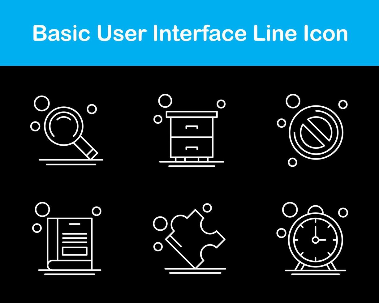 Basic User Interface Vector Icon Set 20651254 Vector Art at Vecteezy