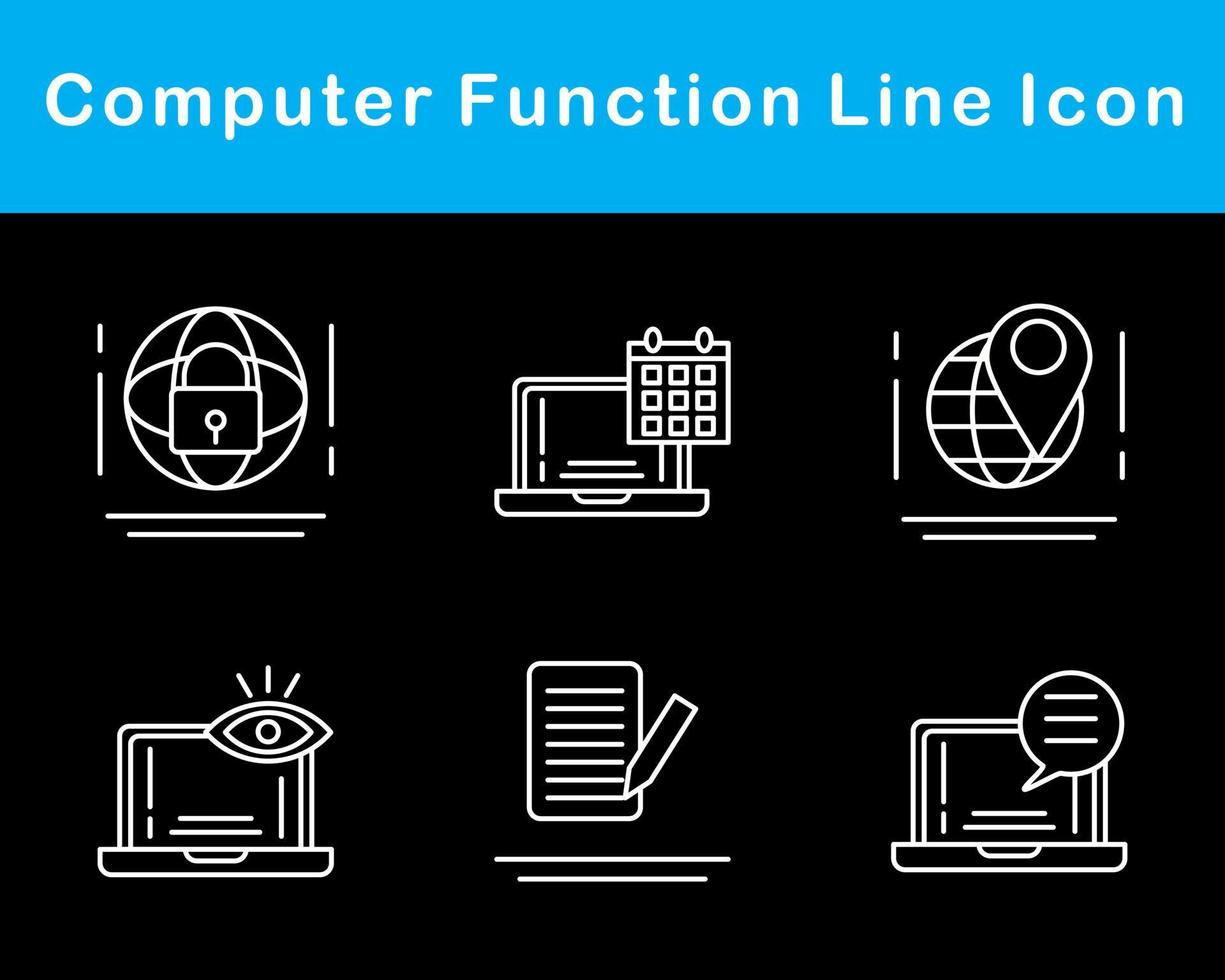 Computer Function Vector Icon Set 20651288 Vector Art at Vecteezy