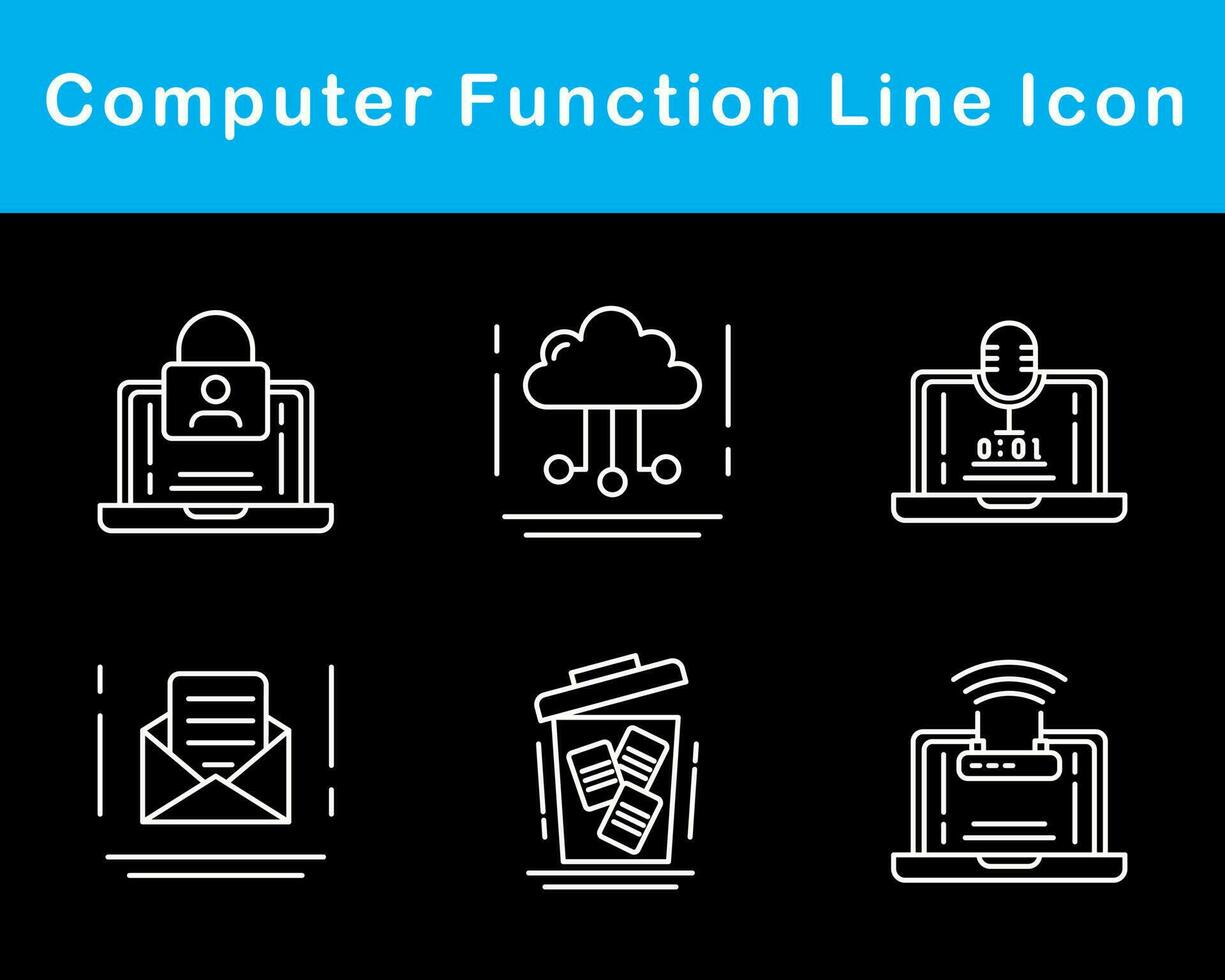 Computer Function Vector Icon Set 20651316 Vector Art at Vecteezy
