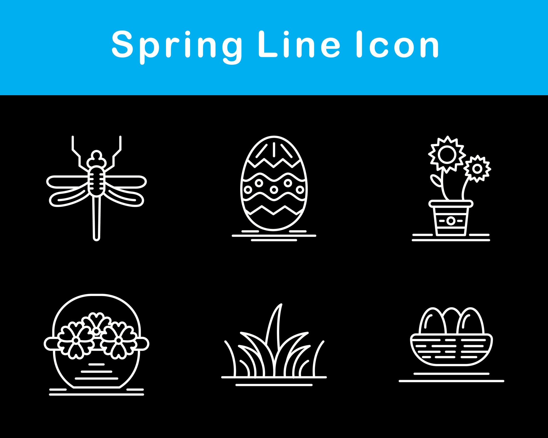 Spring Vector Icon Set 20651319 Vector Art at Vecteezy