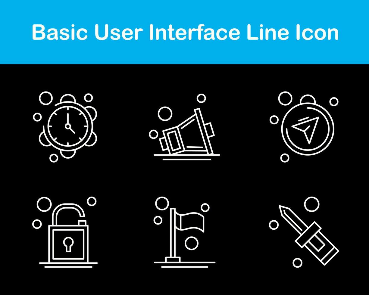 Basic User Interface Vector Icon Set 20651456 Vector Art at Vecteezy