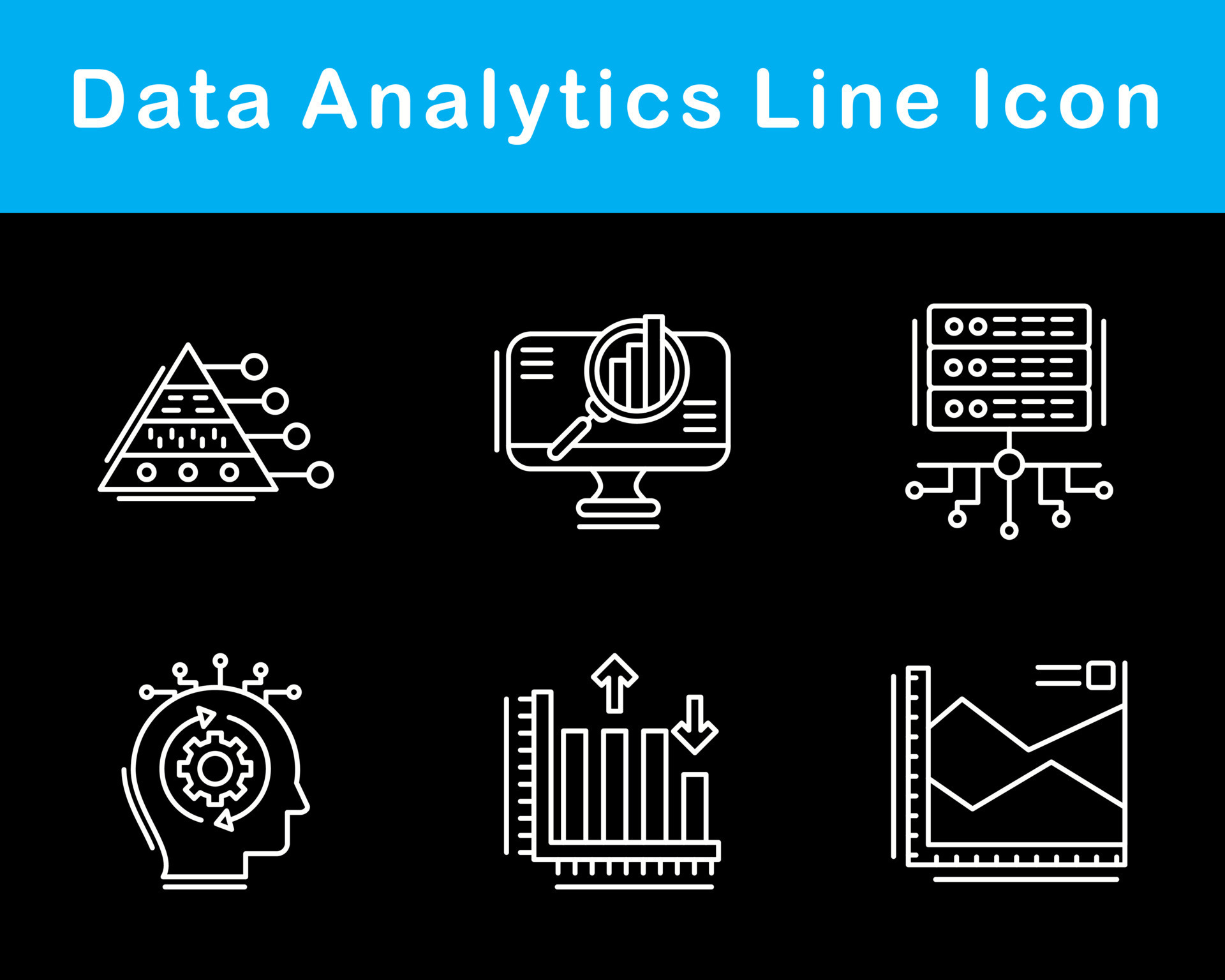Data Analytics Vector Icon Set 20651613 Vector Art at Vecteezy