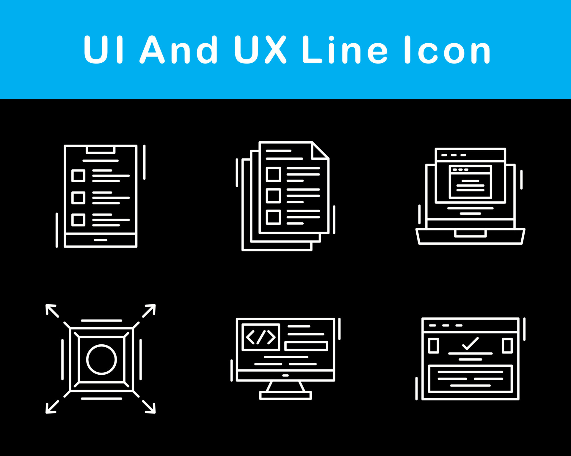 UI And UX Vector Icon Set 20651627 Vector Art at Vecteezy