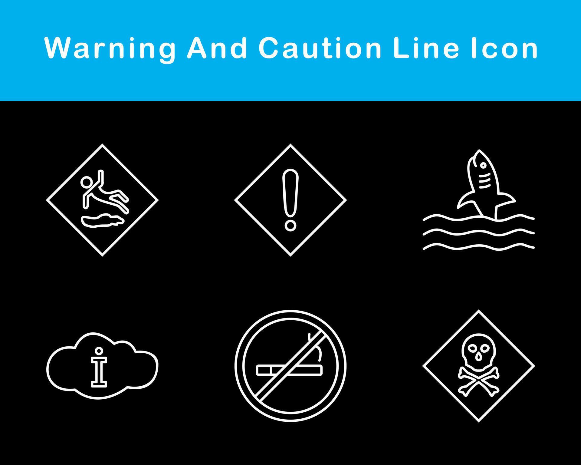 Warning And Caution Vector Icon Set 20651646 Vector Art at Vecteezy