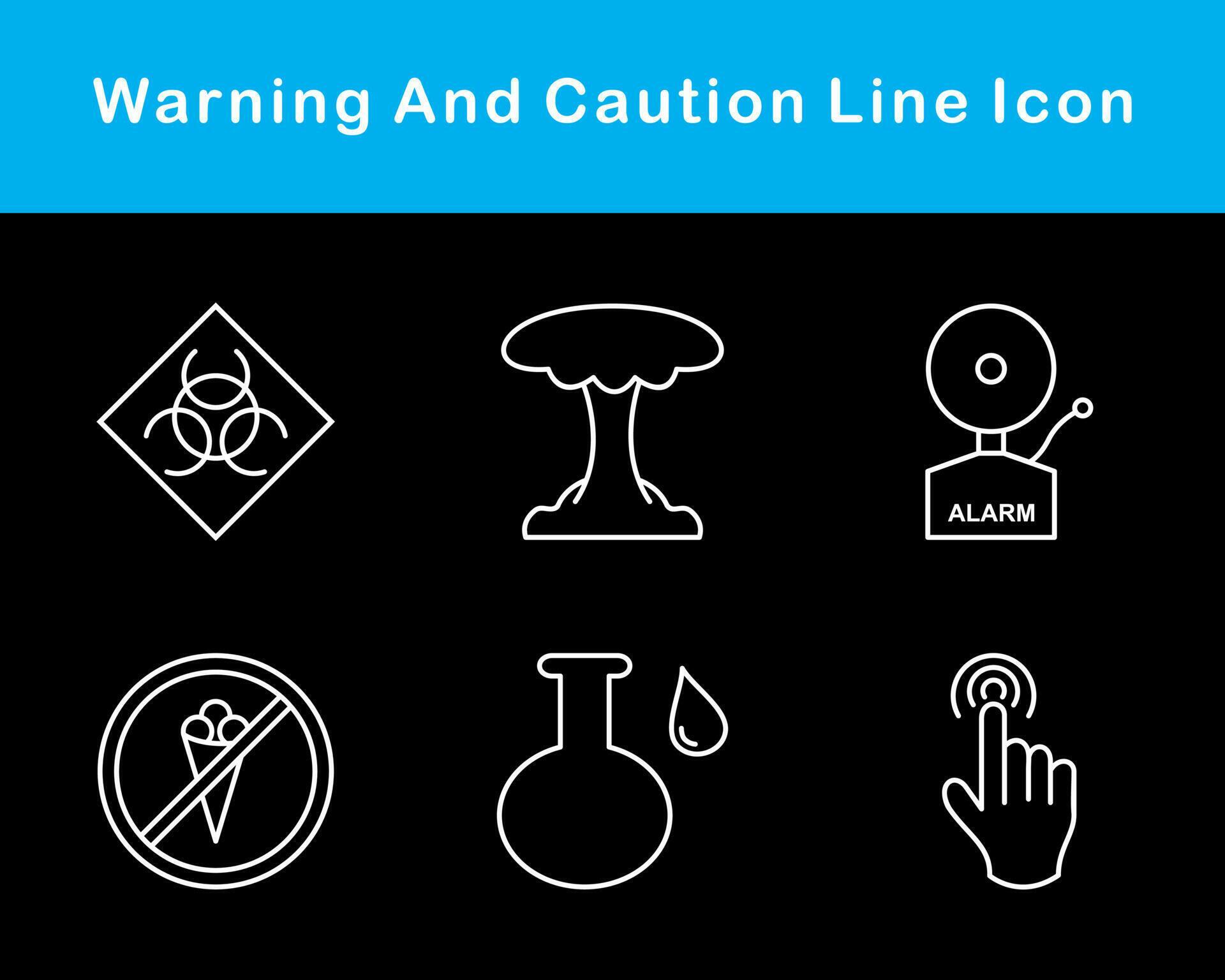 Warning And Caution Vector Icon Set 20651701 Vector Art at Vecteezy