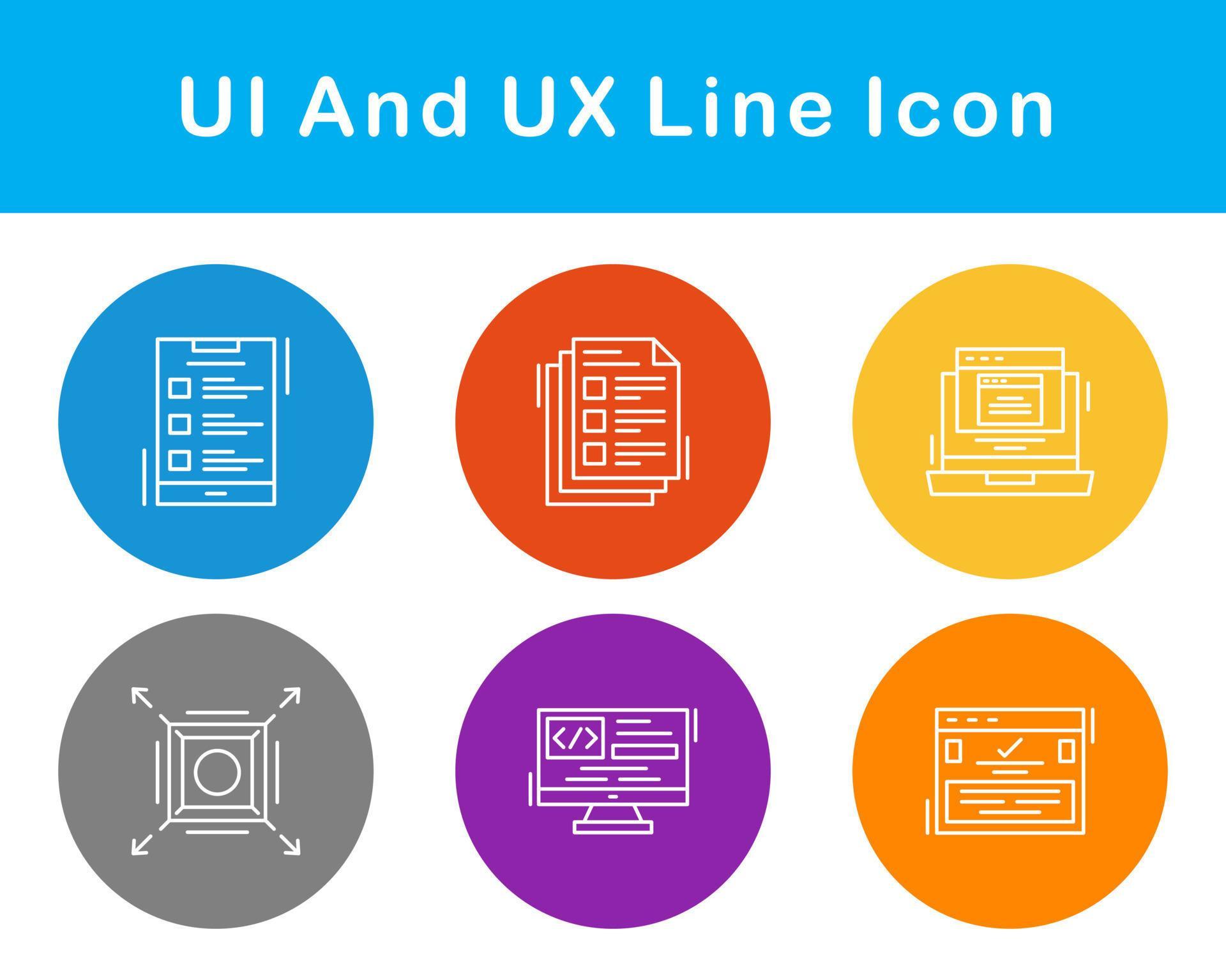 UI And UX Vector Icon Set 20651732 Vector Art at Vecteezy