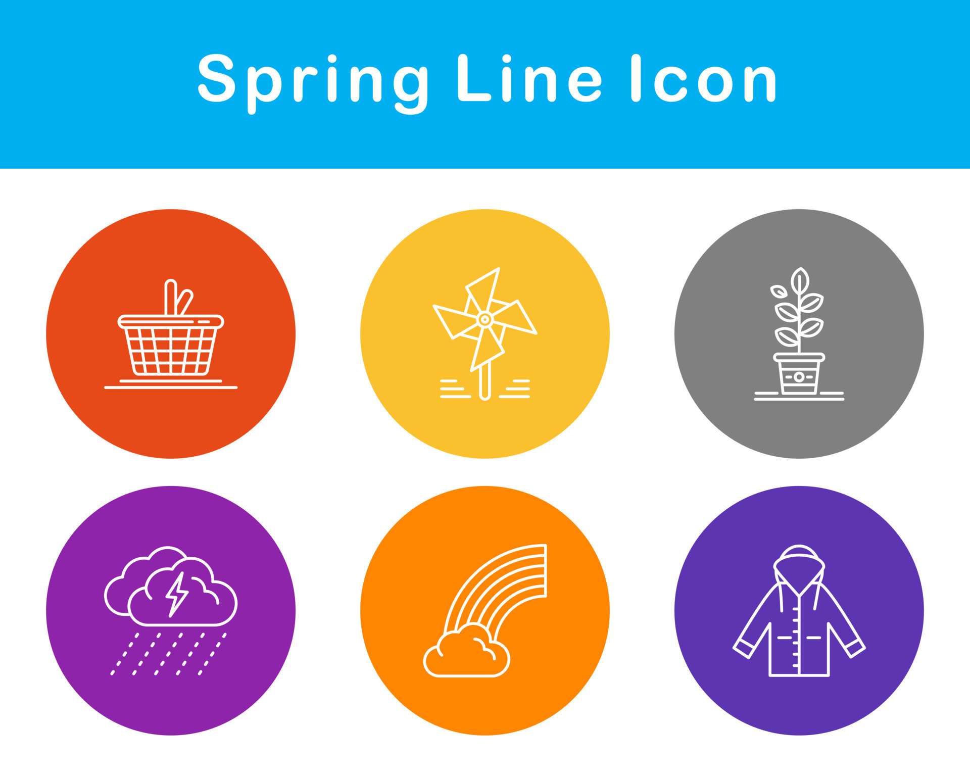 Spring Vector Icon Set 20651747 Vector Art at Vecteezy