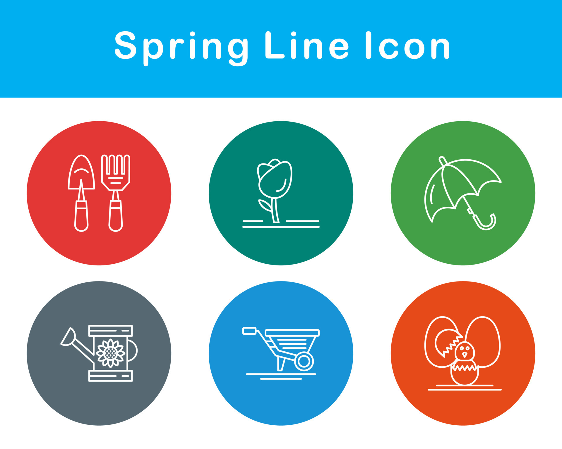 Spring Vector Icon Set 20651773 Vector Art at Vecteezy