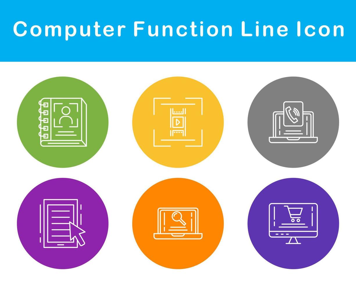 Computer Function Vector Icon Set 20651911 Vector Art at Vecteezy