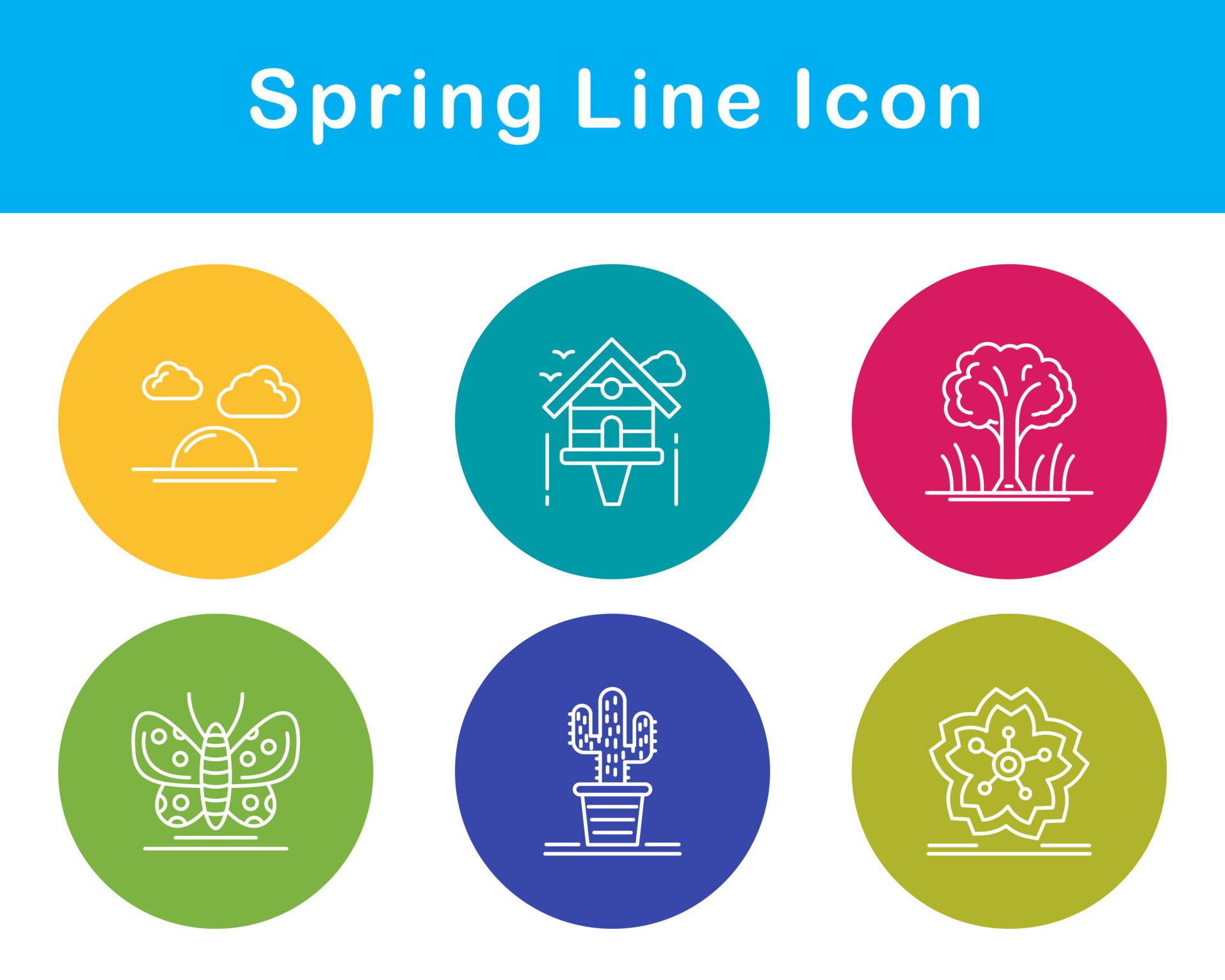 Spring Vector Icon Set 20651926 Vector Art at Vecteezy