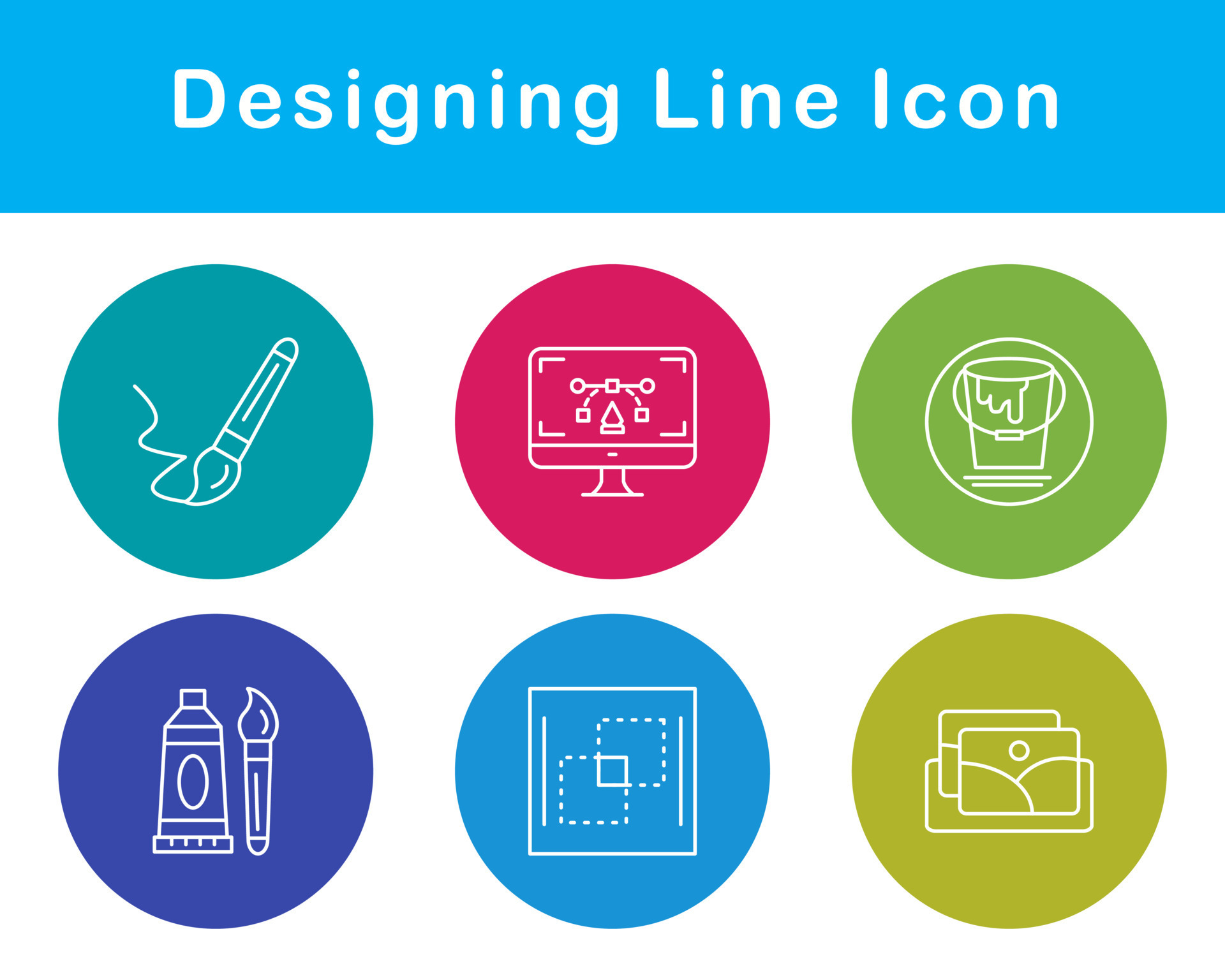 Designing Vector Icon Set 20651959 Vector Art at Vecteezy