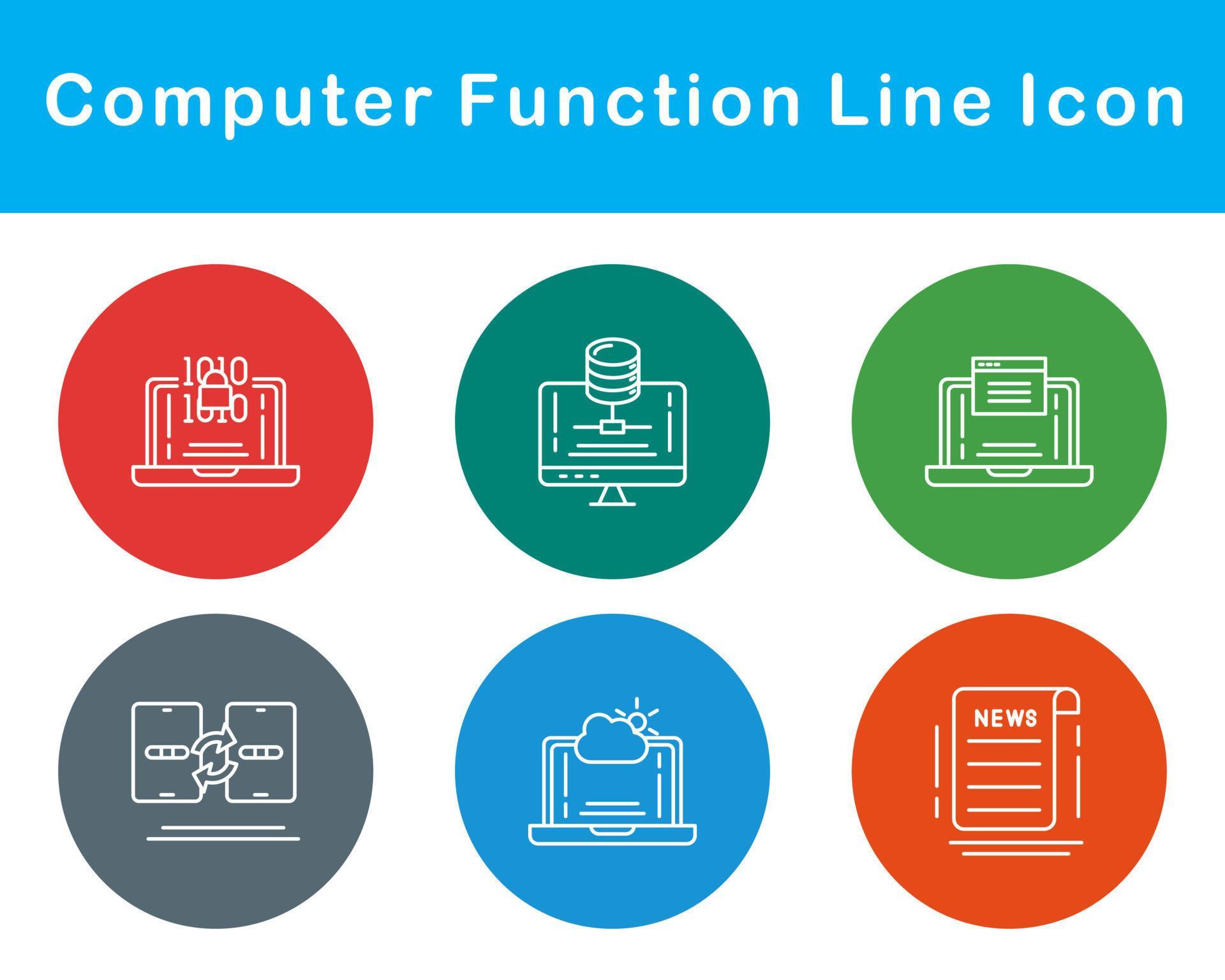 Computer Function Vector Icon Set 20651977 Vector Art at Vecteezy