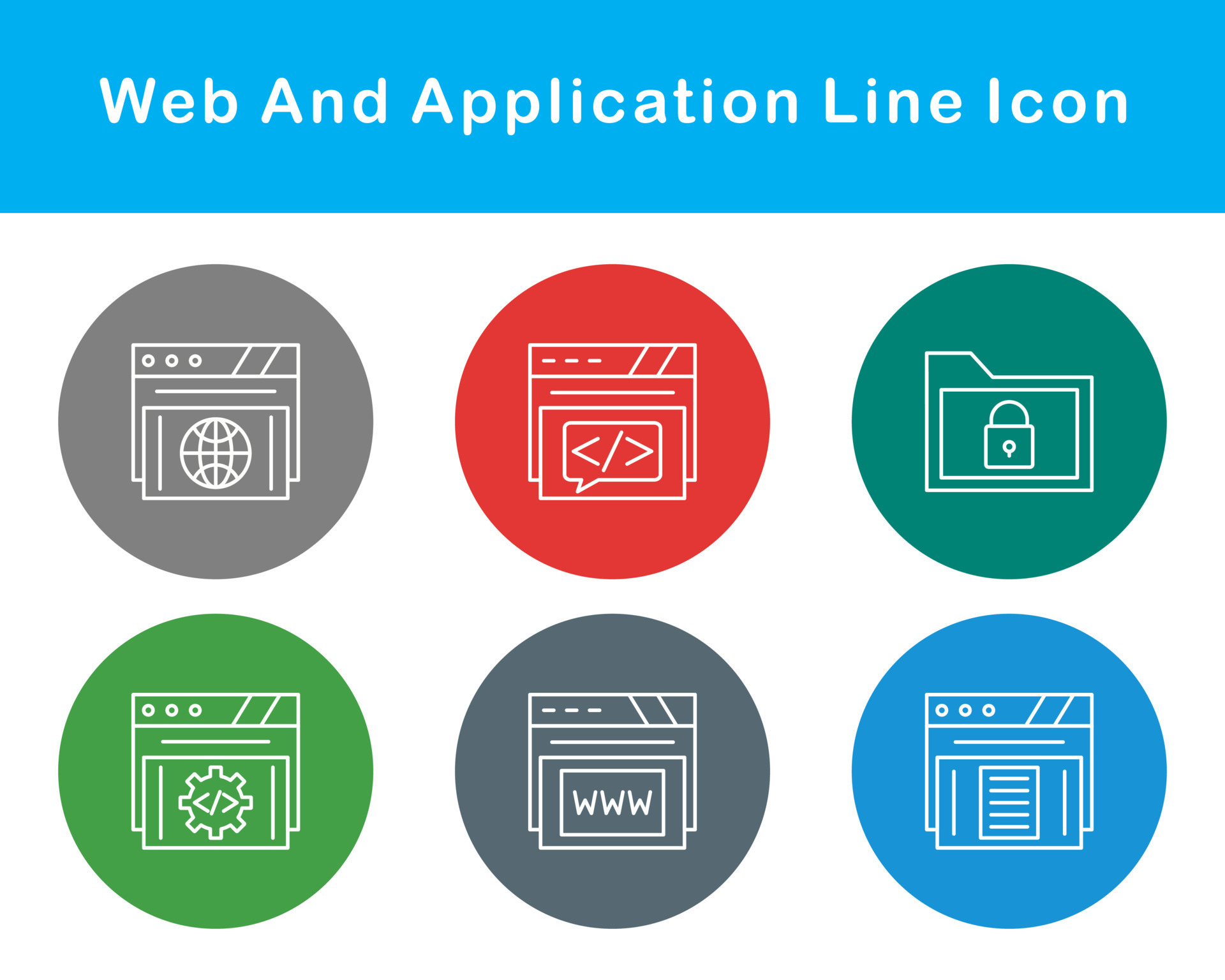 Web And Application Vector Icon Set 20652170 Vector Art at Vecteezy