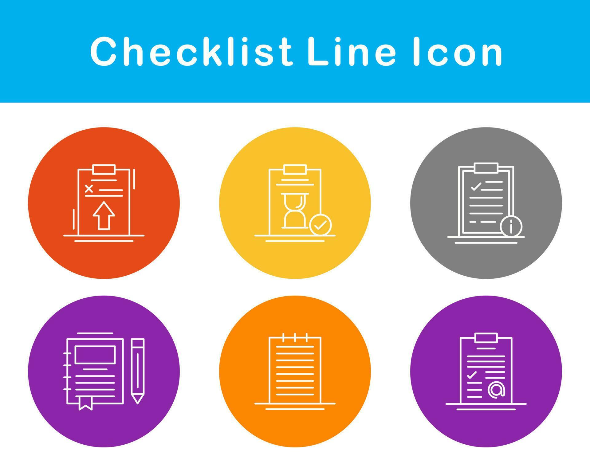Checklist Vector Icon Set 20652191 Vector Art at Vecteezy
