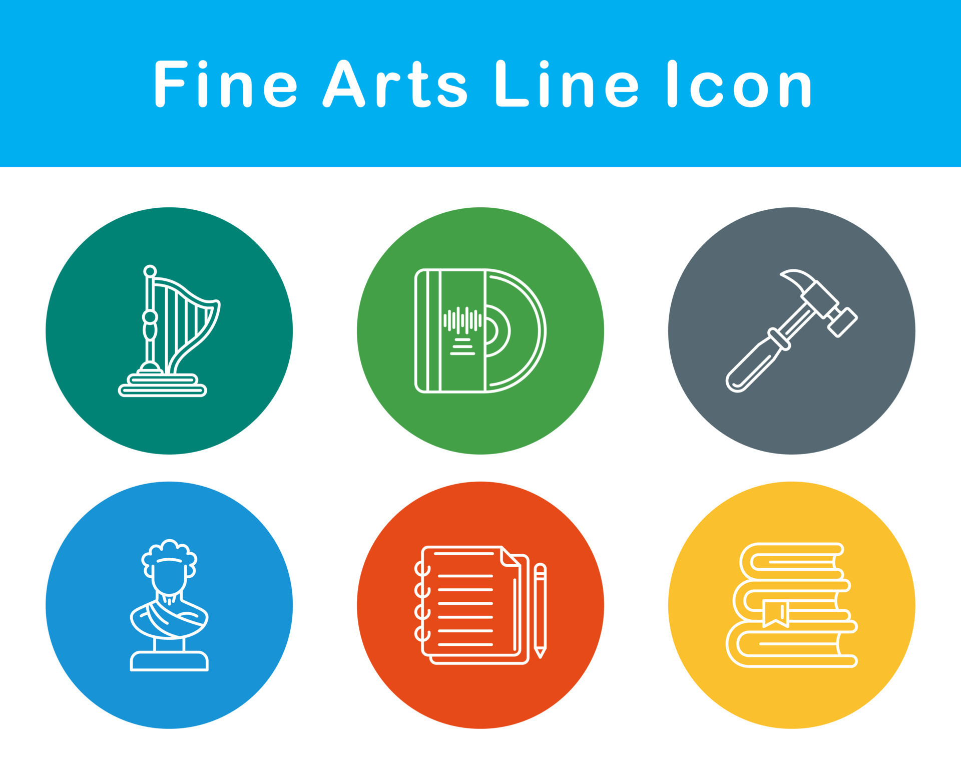 Fine Arts Vector Icon Set 20652210 Vector Art at Vecteezy