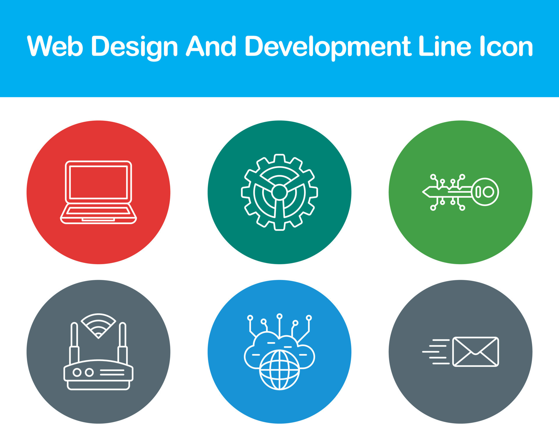 Web Design And Development Vector Icon Set 20652229 Vector Art At Vecteezy