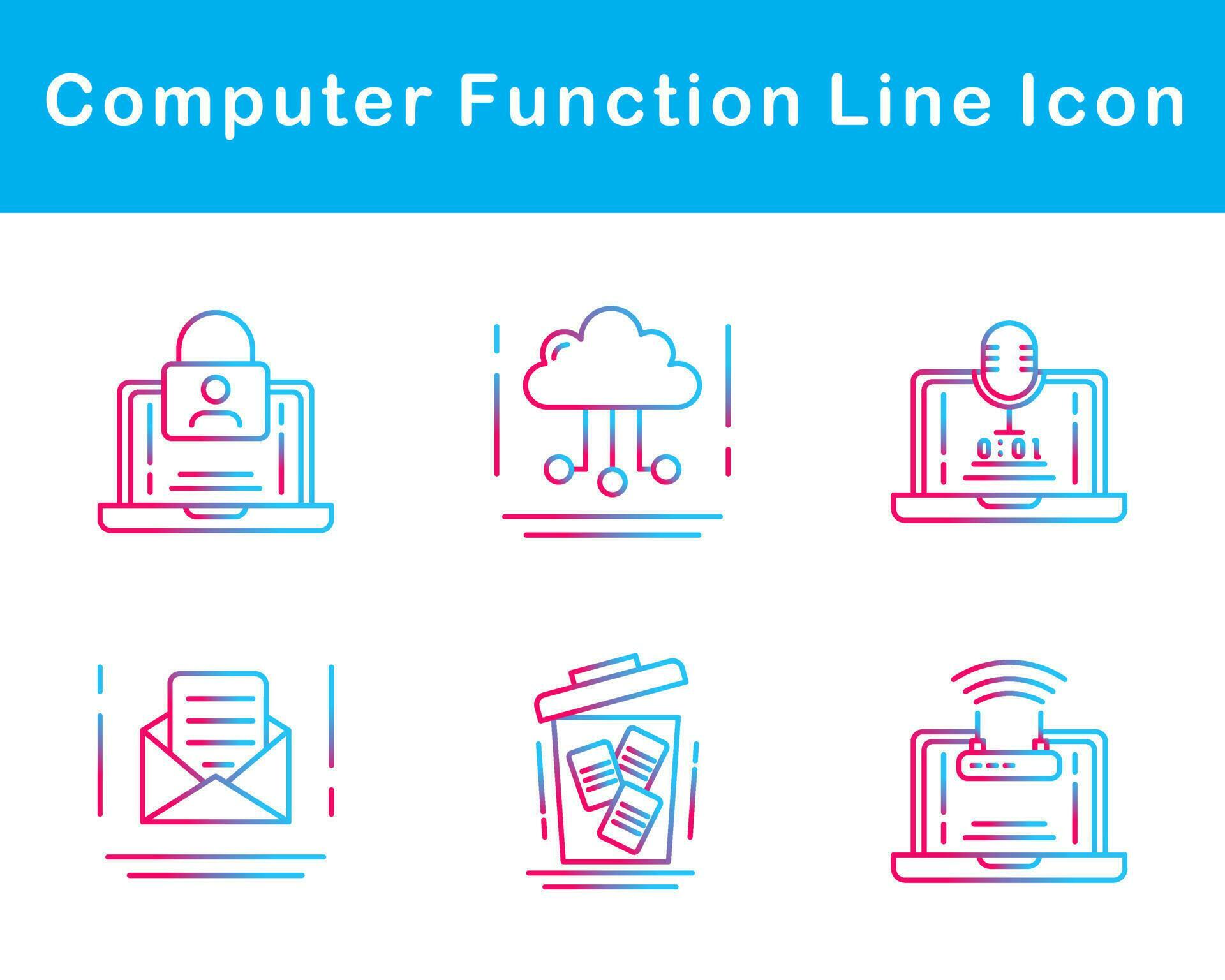 Computer Function Vector Icon Set 20652429 Vector Art at Vecteezy