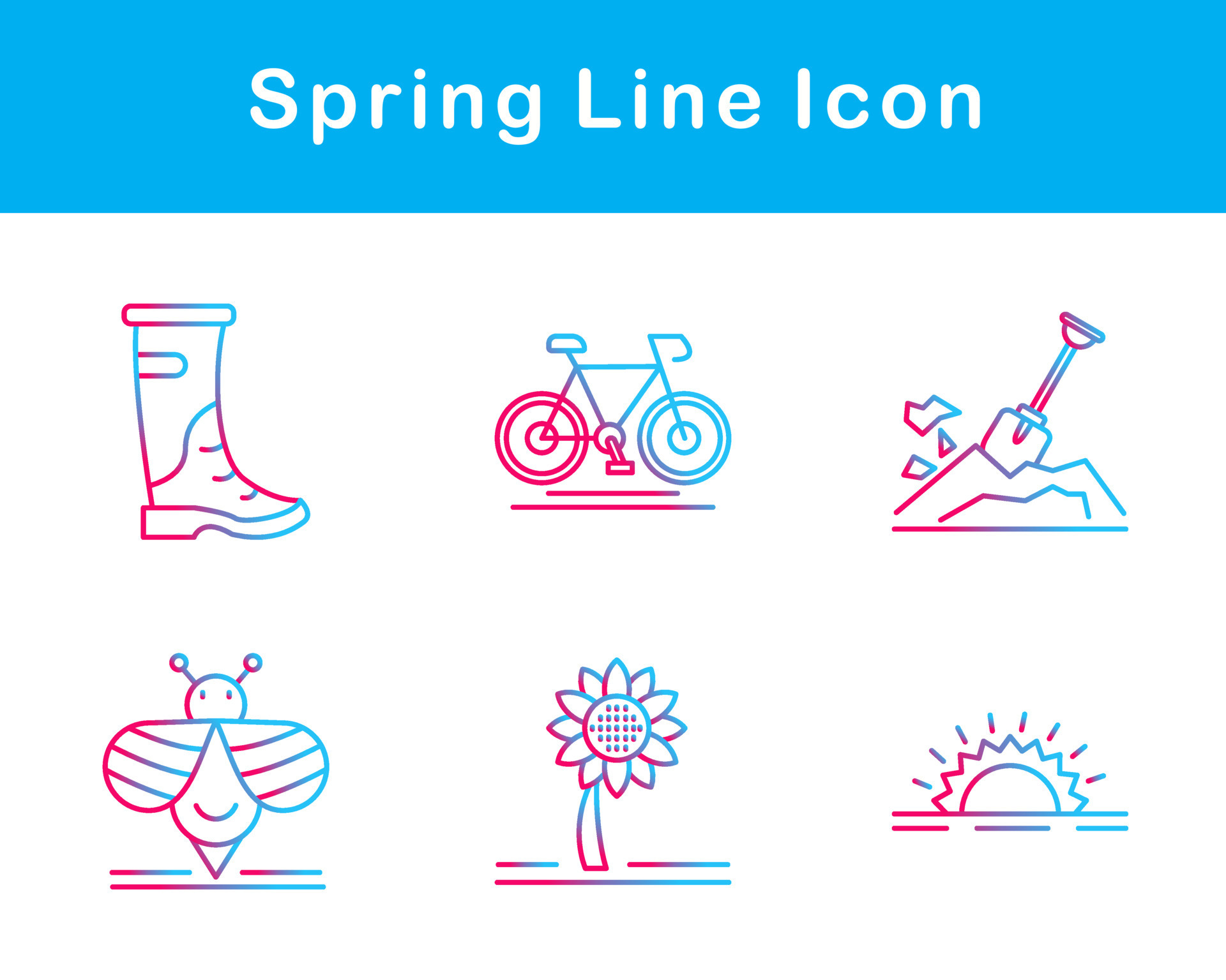 Spring Vector Icon Set 20652454 Vector Art at Vecteezy