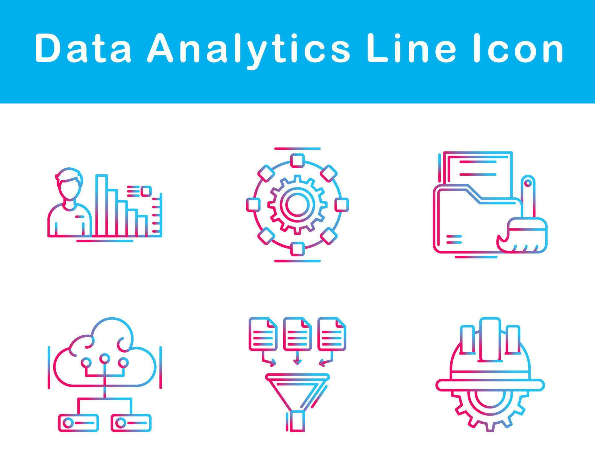 Data Analytics Vector Icon Set 20652584 Vector Art at Vecteezy