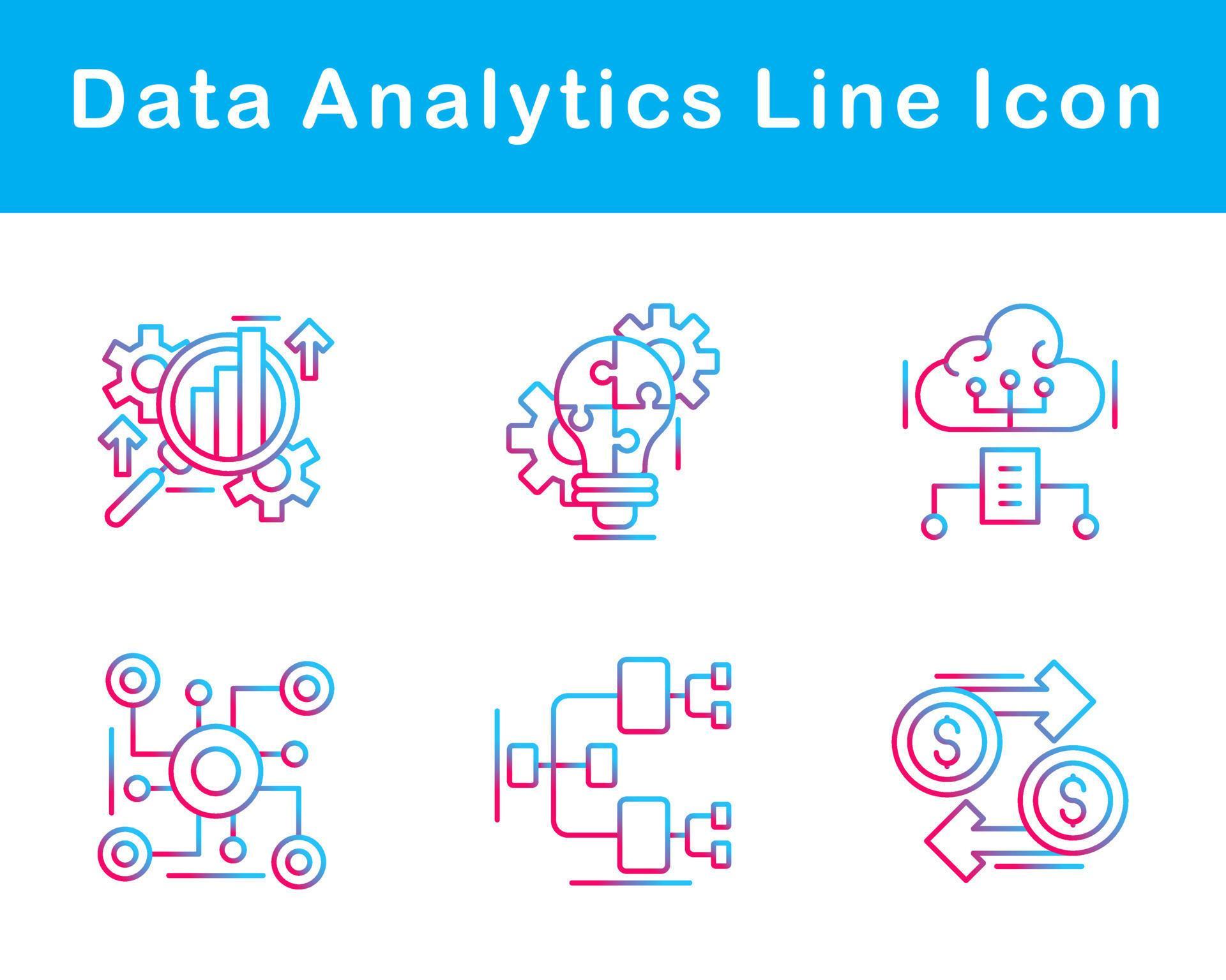 Data Analytics Vector Icon Set 20652635 Vector Art at Vecteezy