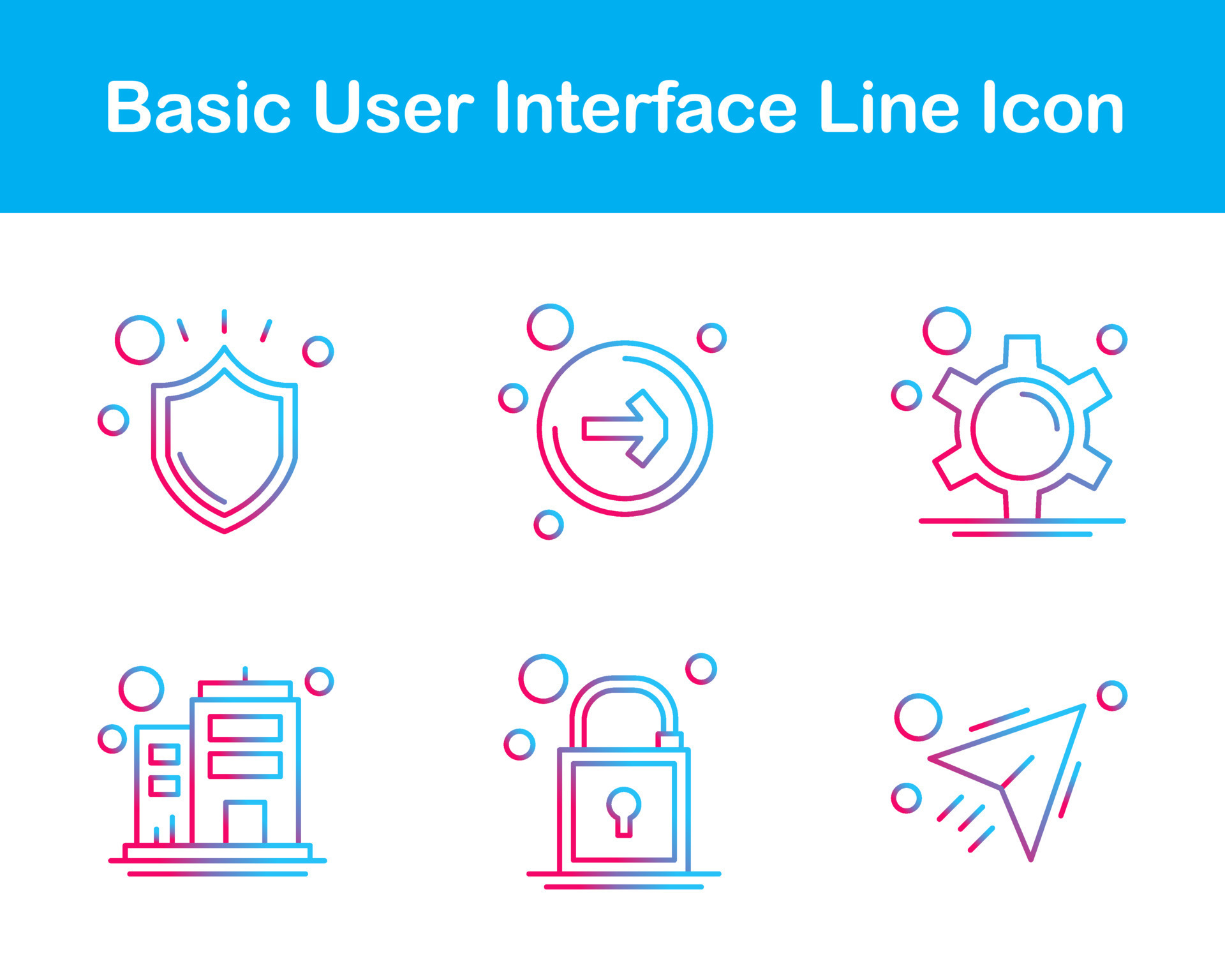 Basic User Interface Vector Icon Set 20652649 Vector Art At Vecteezy