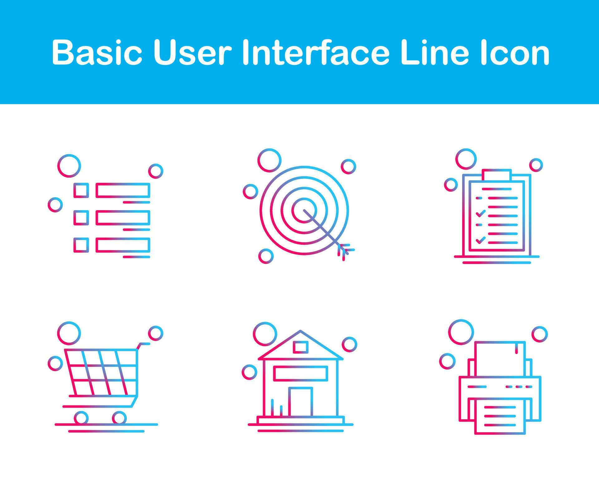 Basic User Interface Vector Icon Set 20652666 Vector Art at Vecteezy